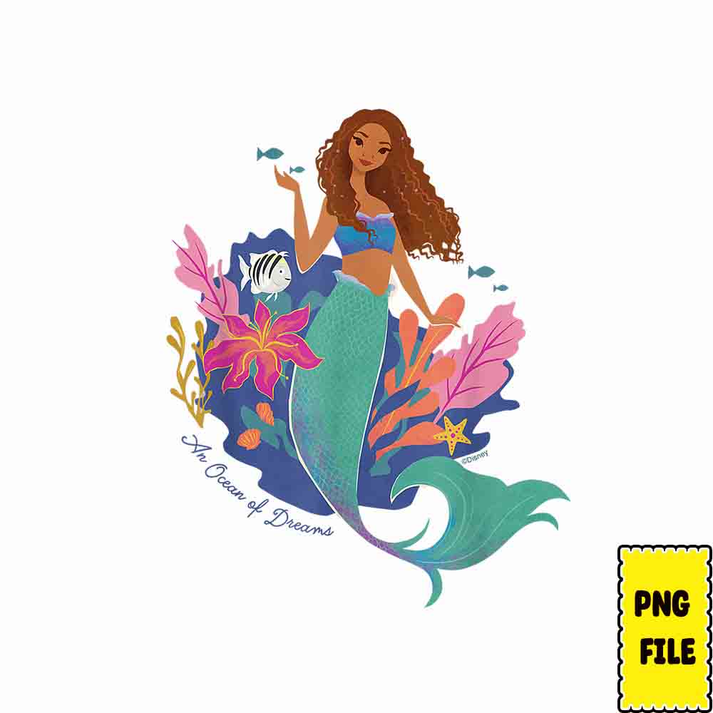 An Ocean Of Dreams PNG, Little Mermaid PNG, Purple, Black Qu - Inspire ...