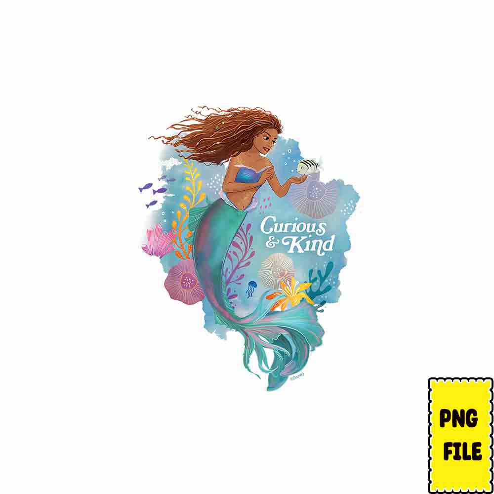 Curious & Kind PNG, Little Mermaid Clipart, Little Mermaid P - Inspire ...