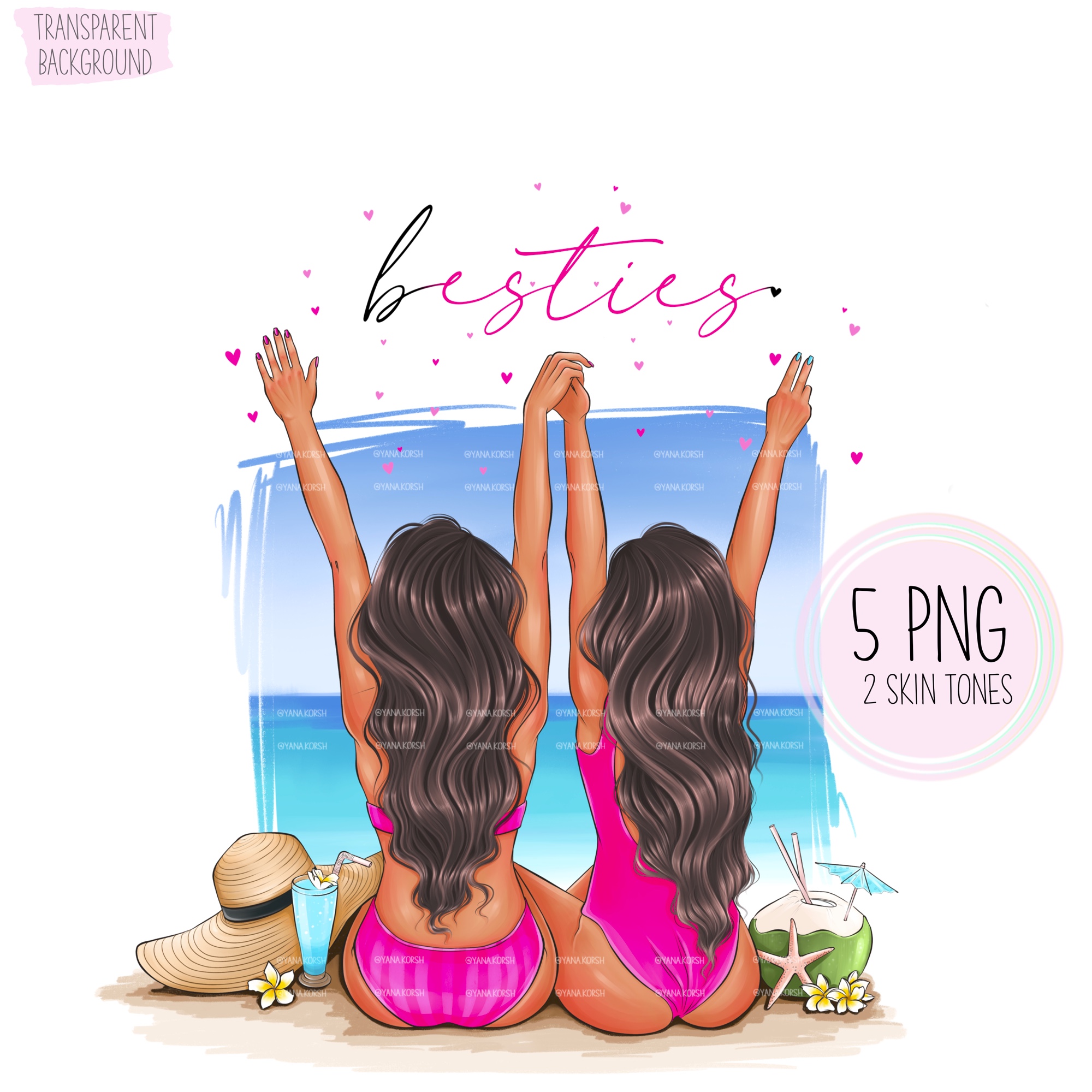 Best friend clipart, besties clipart, soul sisters png, BFF - Inspire ...