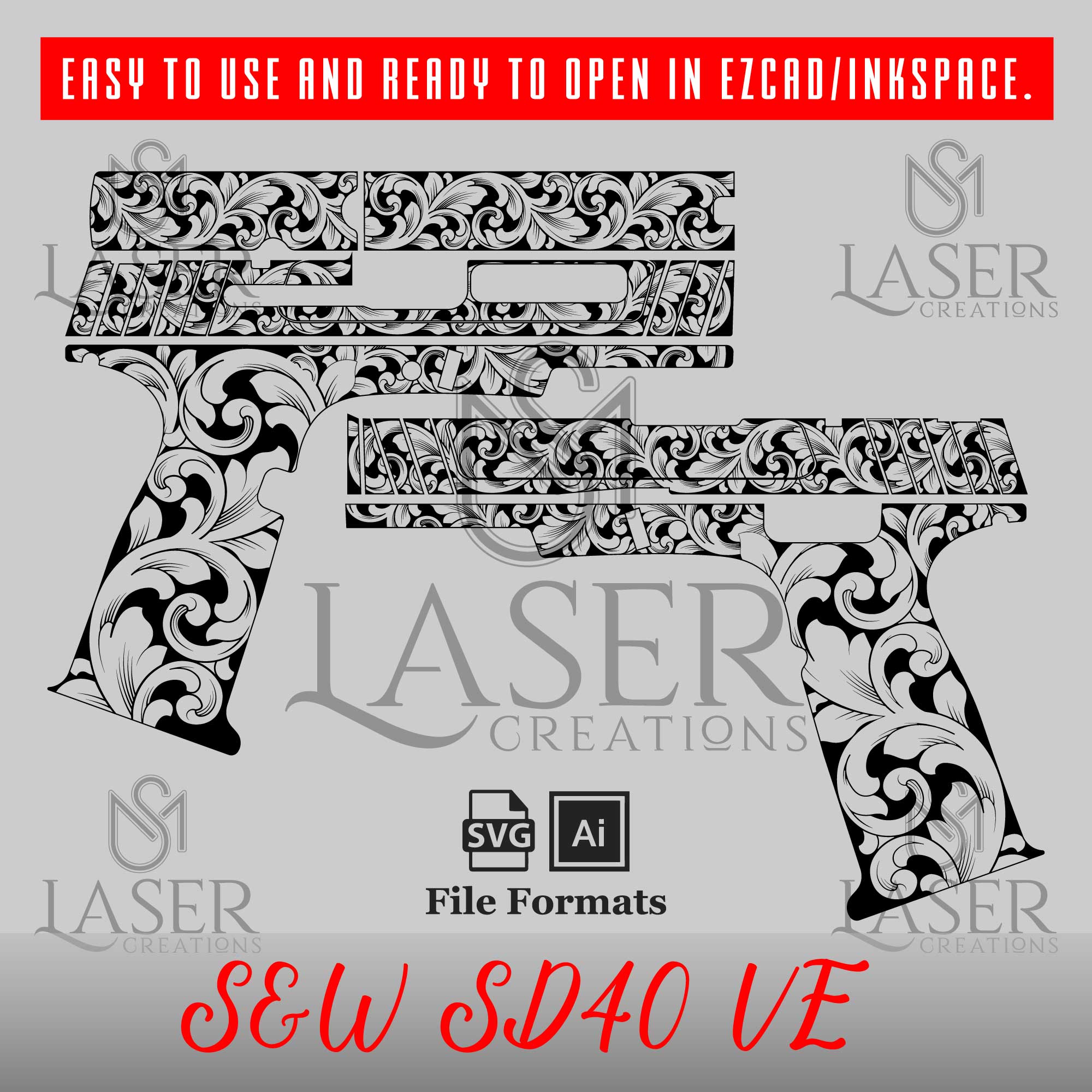 SM-Laser-Creations---S&W-SD40-VE scroll degasin | Inspire Uplift