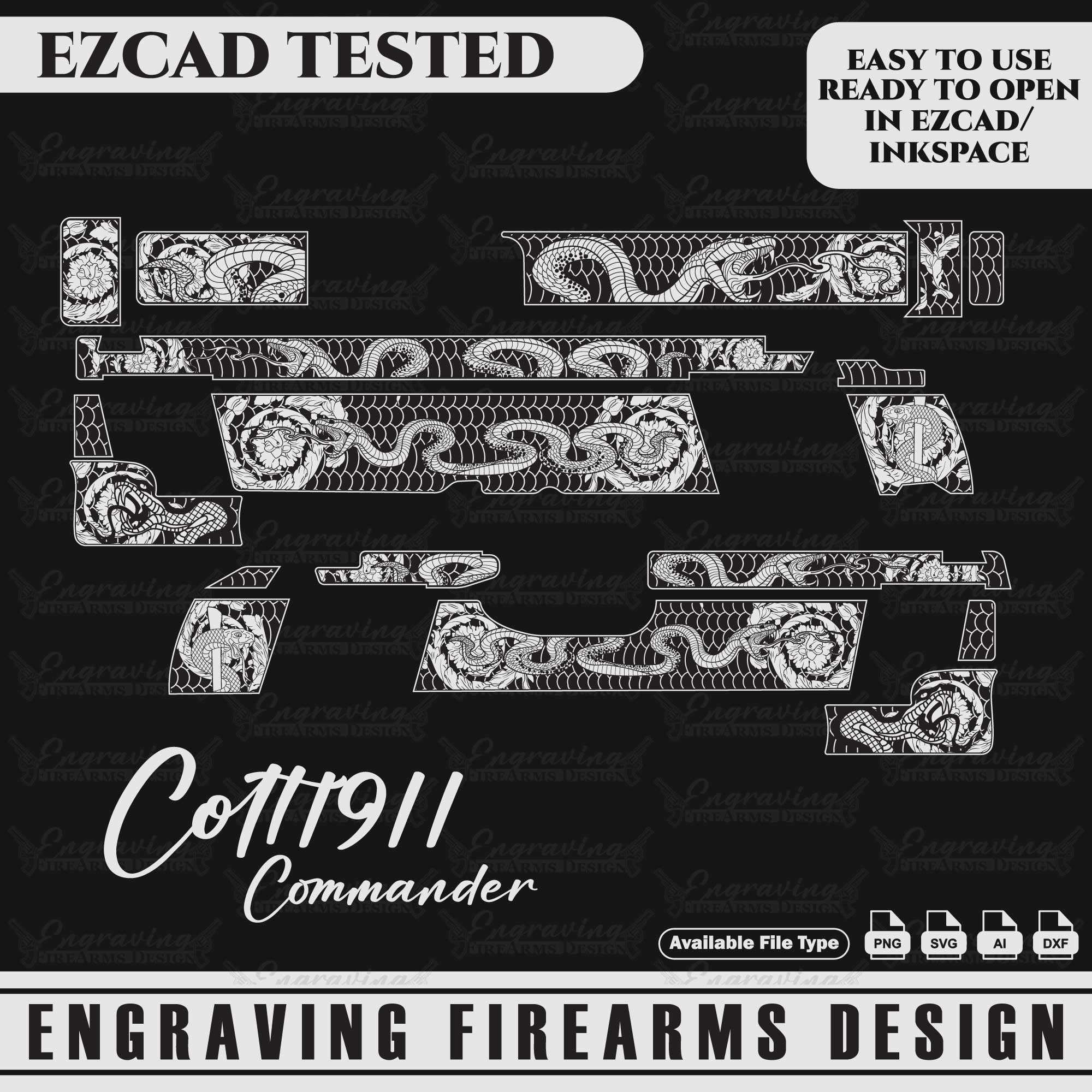 Engraving Firearms Design Colt Commander Snake & scroll Desi | Inspire ...
