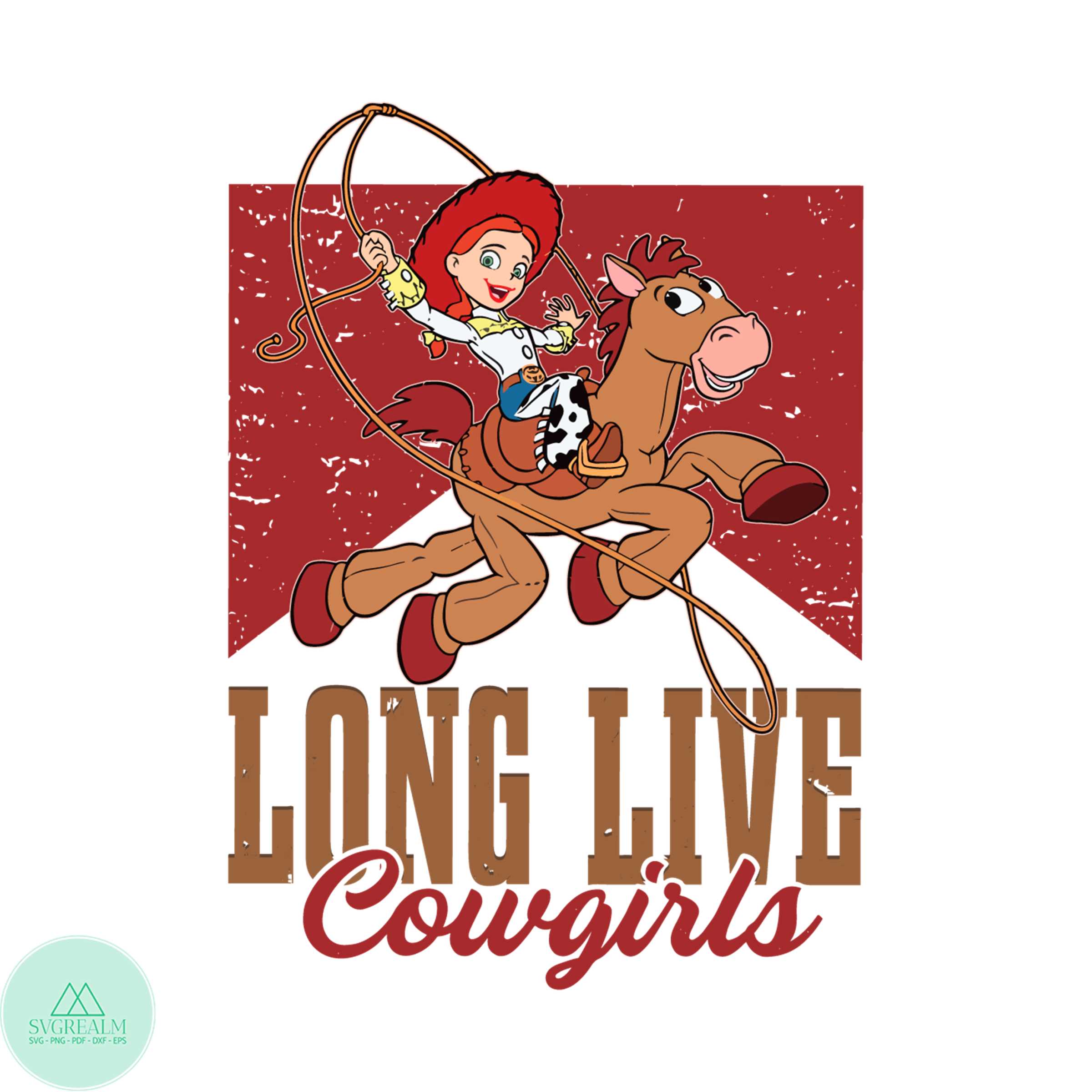 Disney Pixar Toy Story Jessie Long Live Cowgirls Svg Cutting | Inspire ...