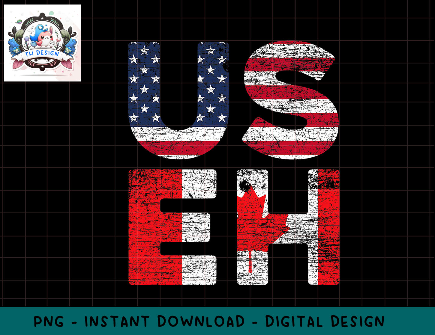 Canadian Pride American USA USEH US Flag Canada png, sublima | Inspire Uplift