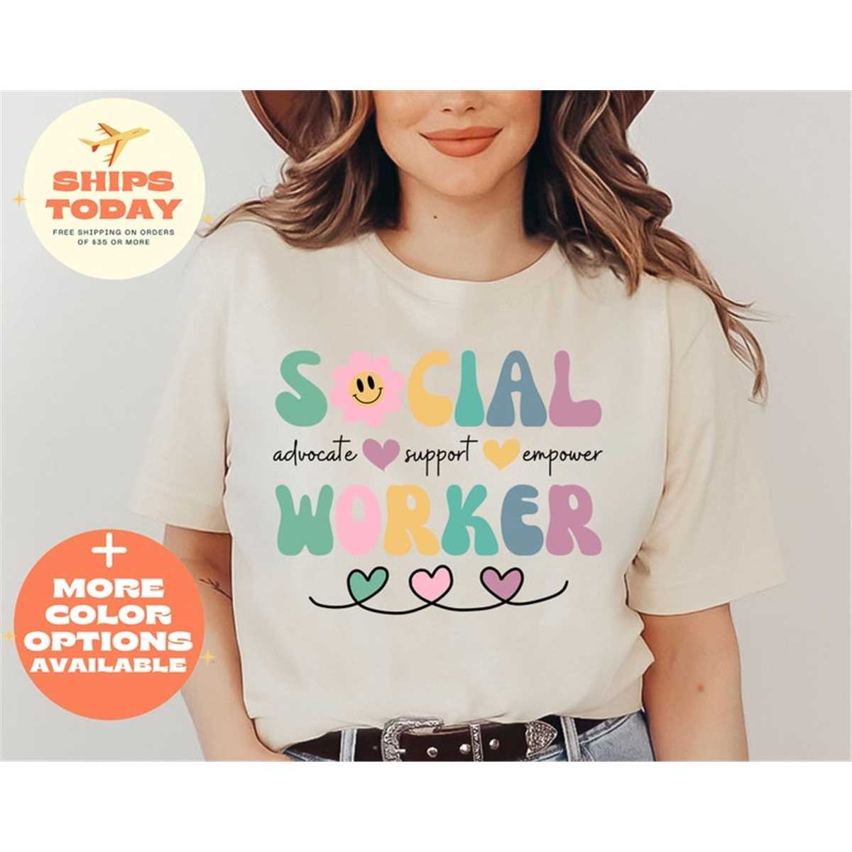Advocate Support Empower Social Work Shirt, Social Worker Sh - Inspire ...