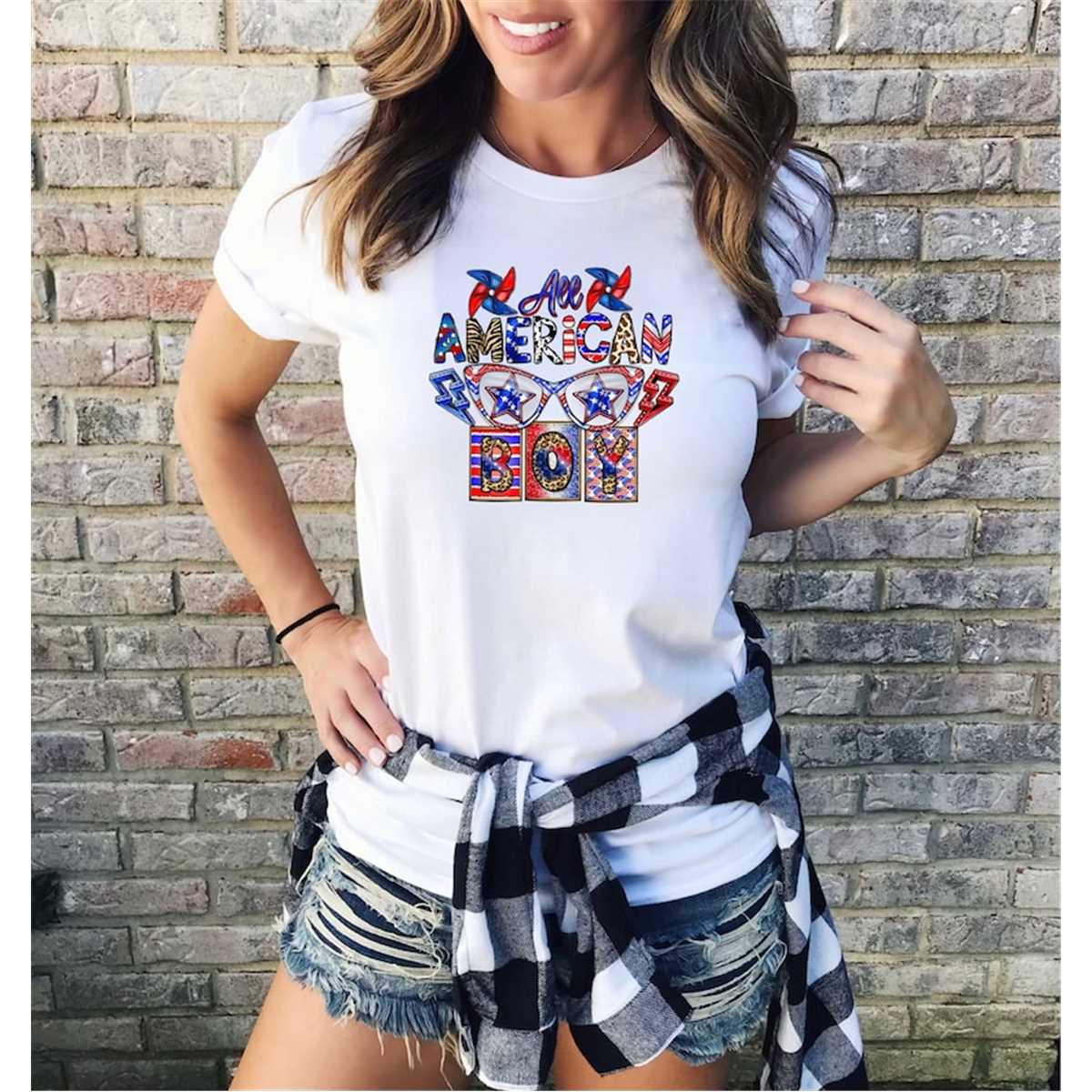 All American Boy Shirt with USA Flag Design, 4th Of July Shi | Inspire ...