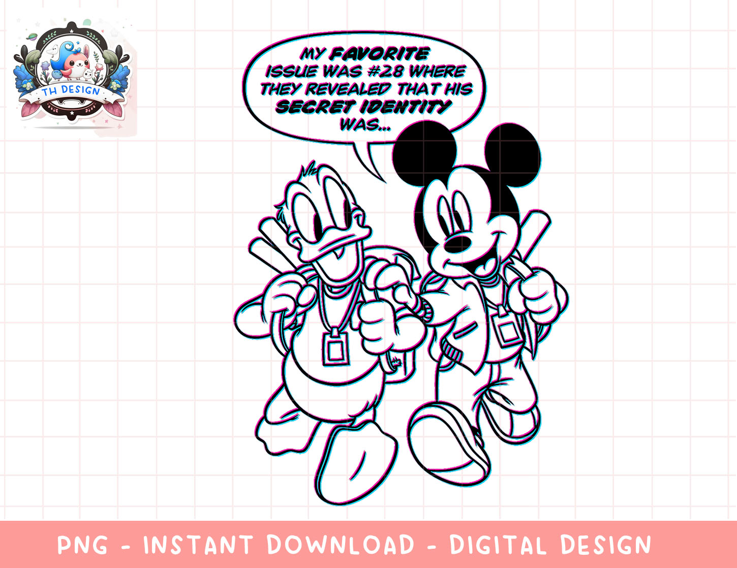 Disney D23 Mickey Mouse Donald Duck Secret Identity T-Shirt | Inspire ...