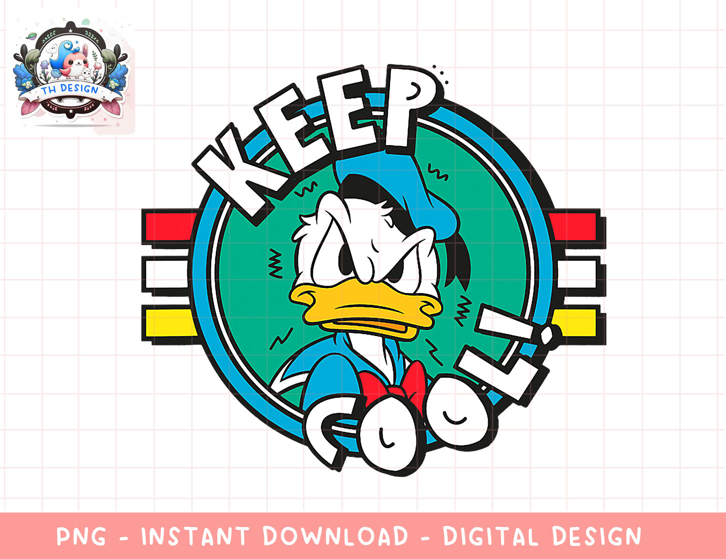 Disney Donald Duck Keep Cool T-Shirt png, sublimation.jpg - Inspire Uplift