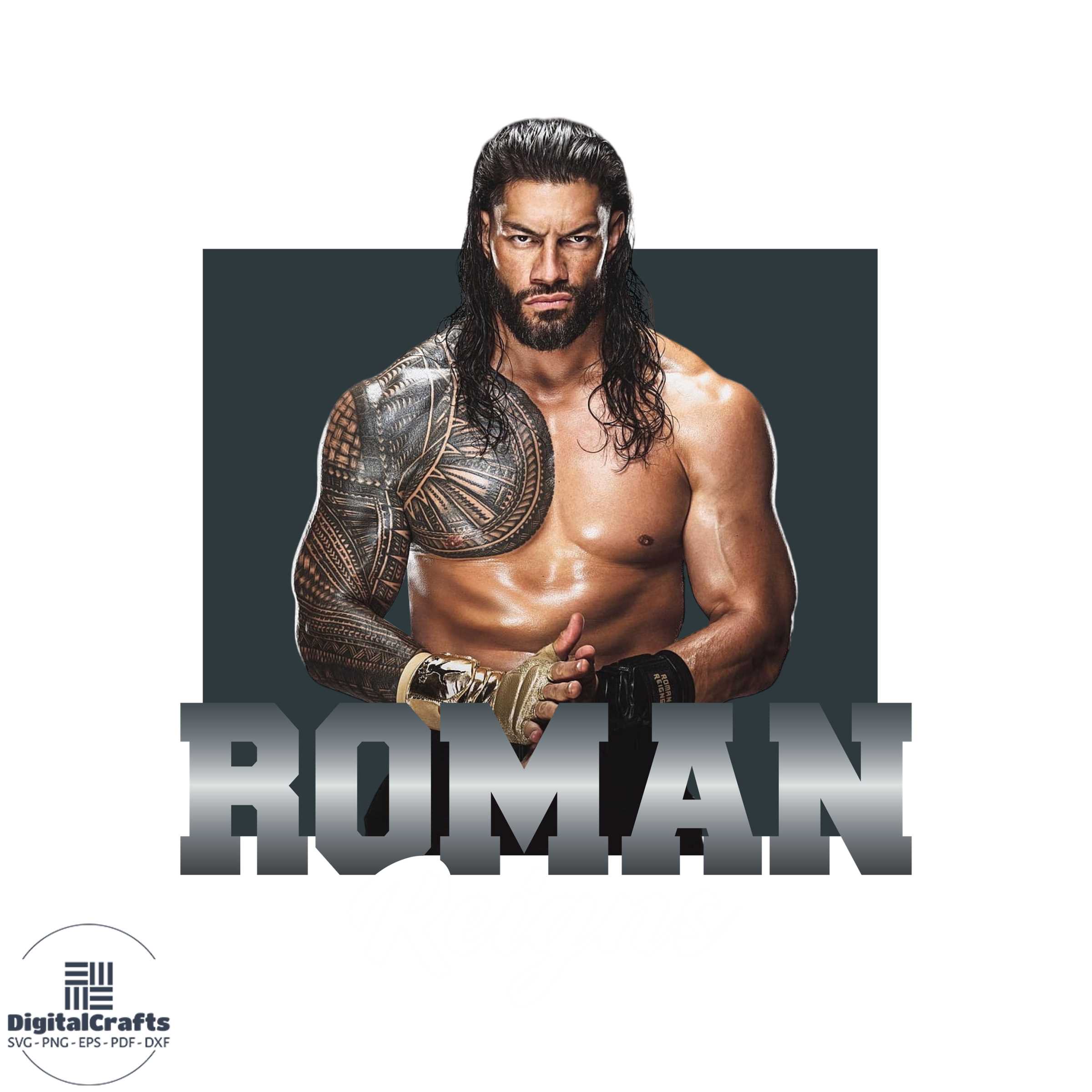 WWE Roman Reigns Png Silhouette Sublimation Files | Inspire Uplift