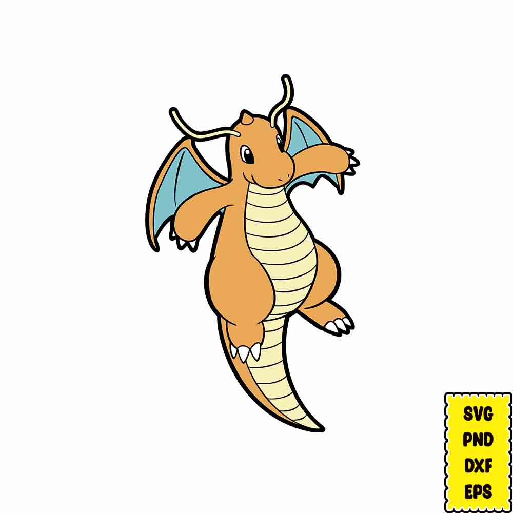 pokemon Dragonite svg, Pokemon svg Bundle, Pokemon Clipart, | Inspire ...