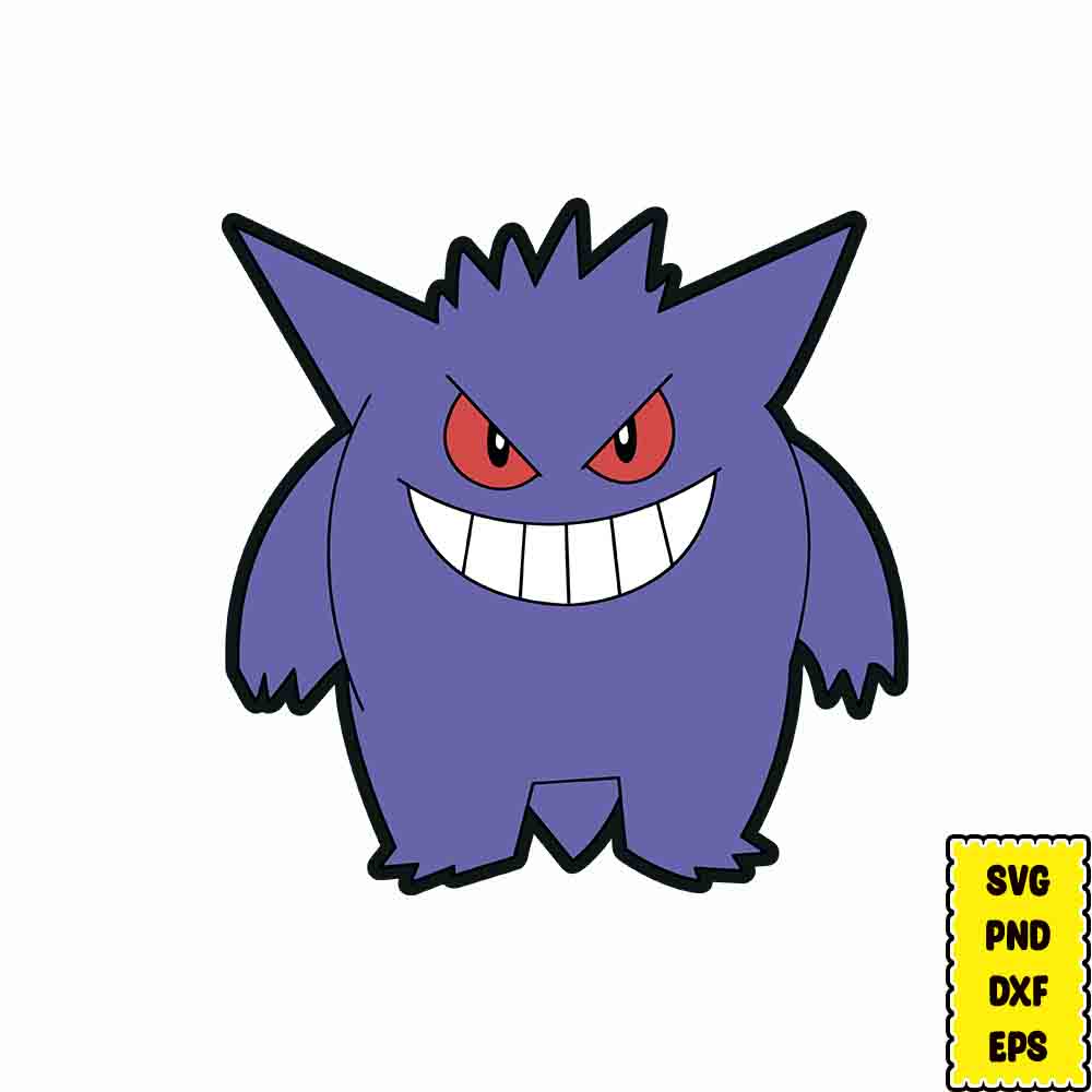 pokemon gengar svg, Pokemon Svg, Pokemon Cricut, Pokemon Lay | Inspire ...