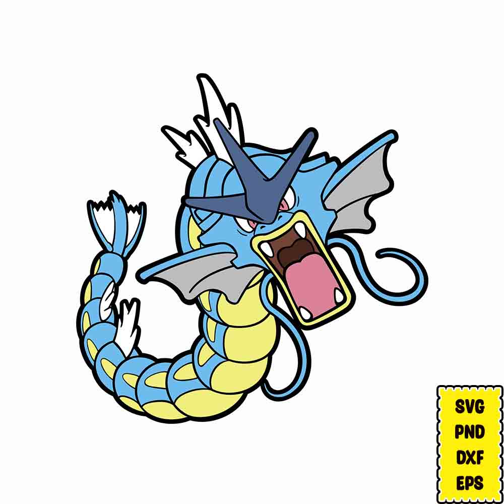 Pokemon Gyarados svg, Pokemon Bundle, pokemon svg, Pokemon C | Inspire ...