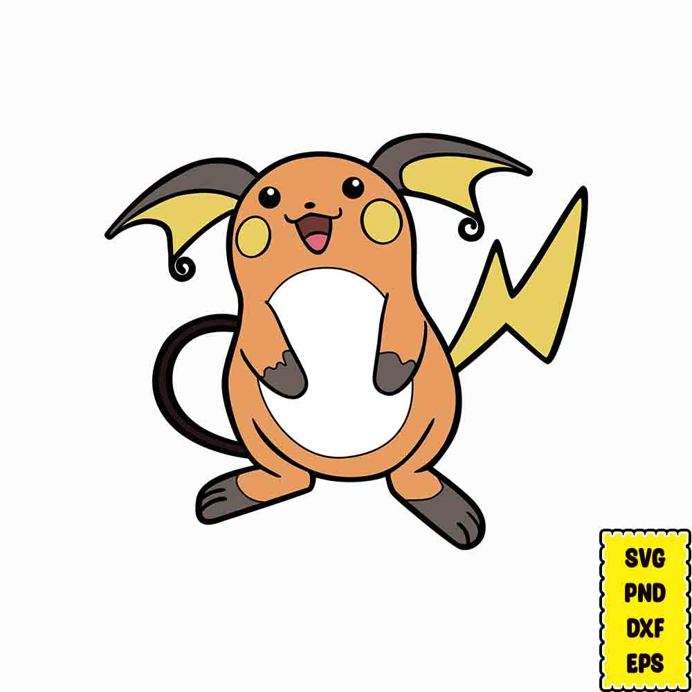 Pokemon Raichu Svg, Pokemon Svg, Pokemon Cricut, Pokemon Lay | Inspire ...