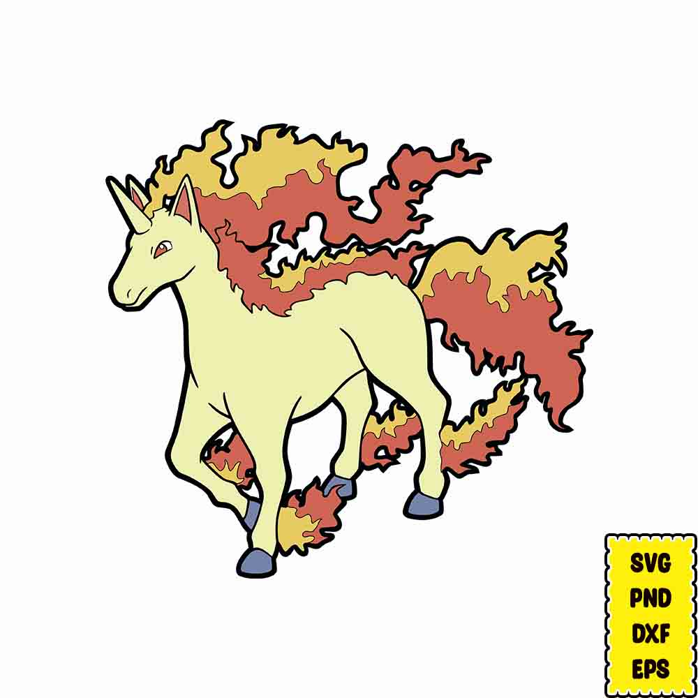 Pokemon Rapidash Svg, Pokemon Bundle, pokemon svg, Pokemon C | Inspire ...
