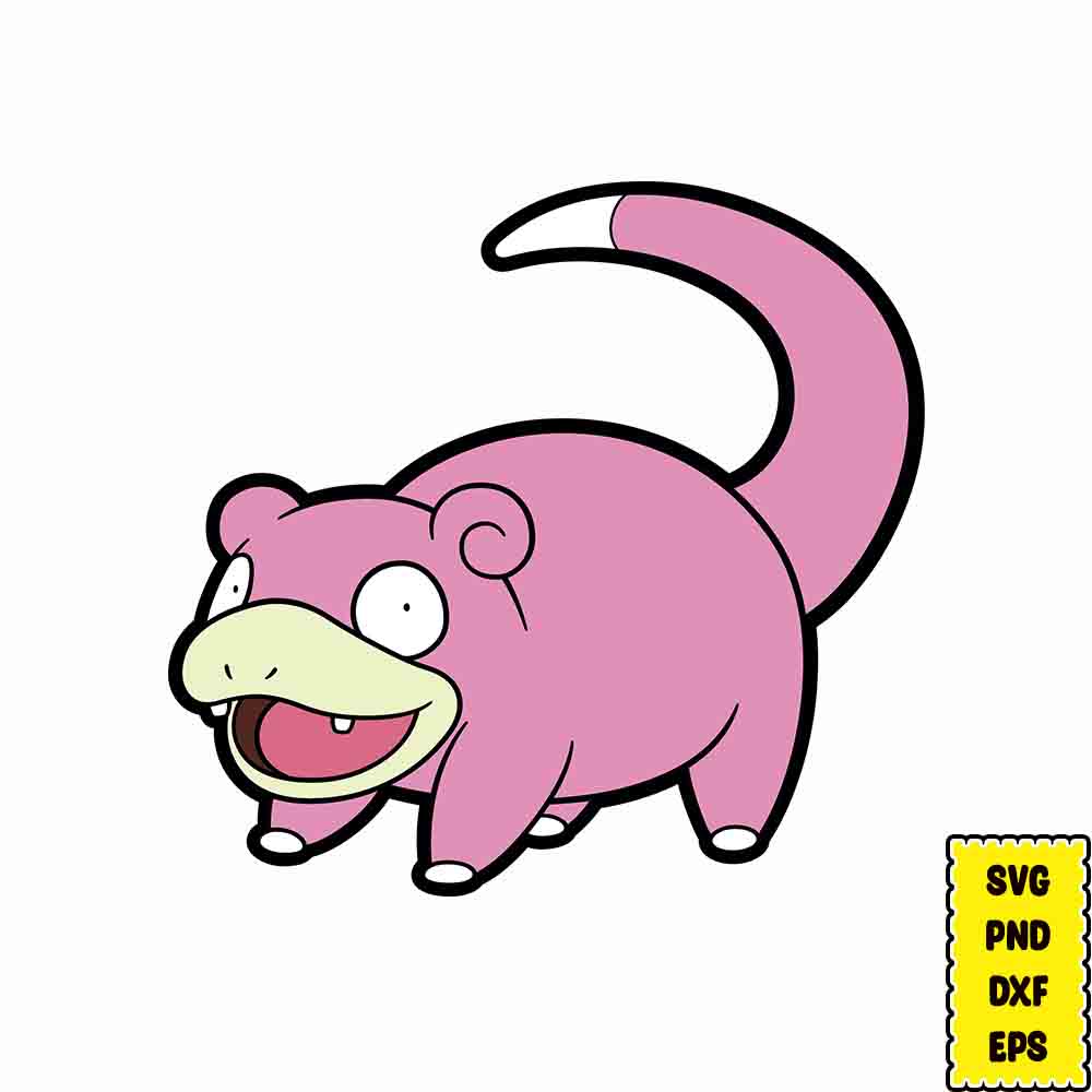 Pokemon Slowpoke Svg, Pokemon svg Bundle, Pokemon Clipart, P | Inspire ...