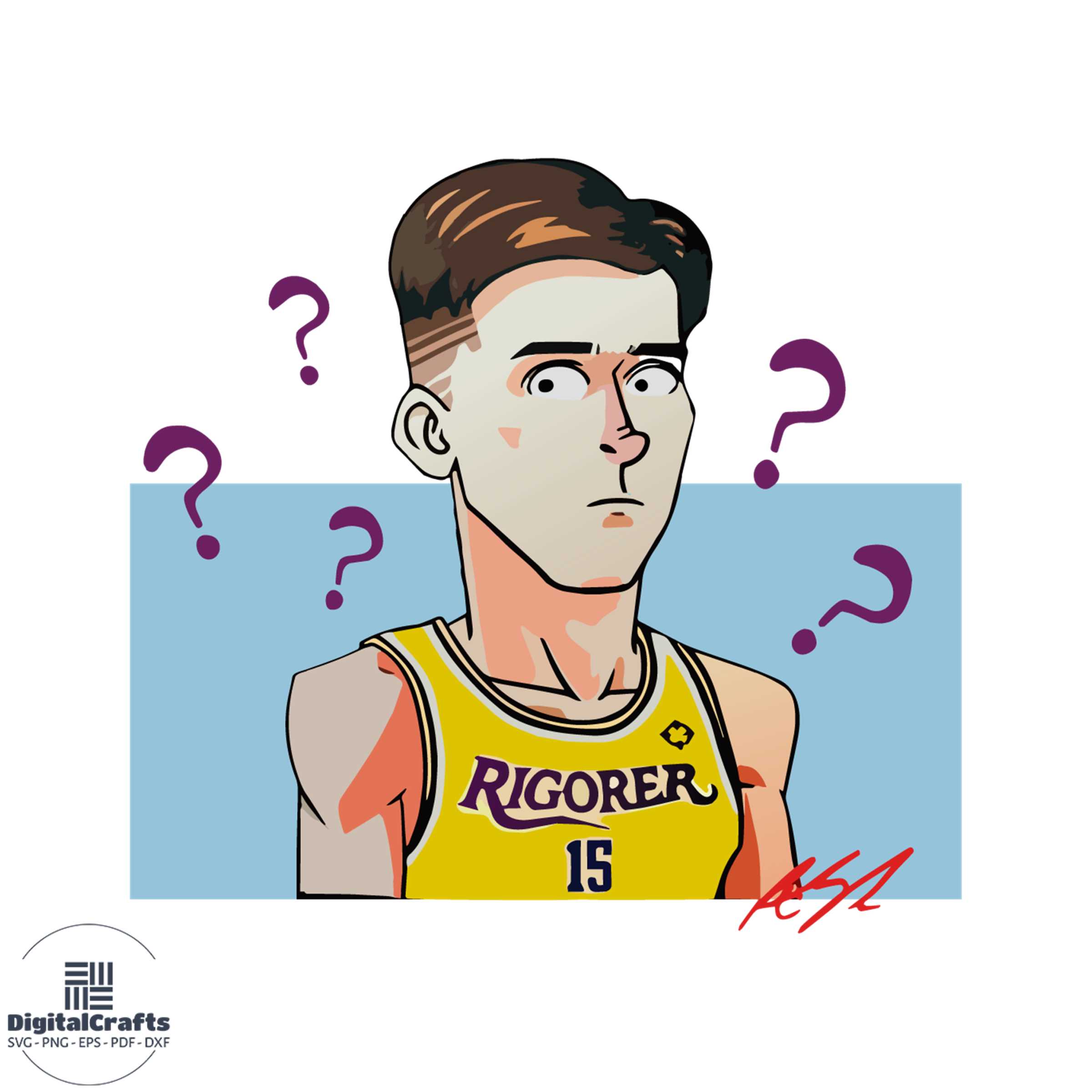 Austin Reaves Lakers Cartoon Funny SVG Graphic Design Files | Inspire ...