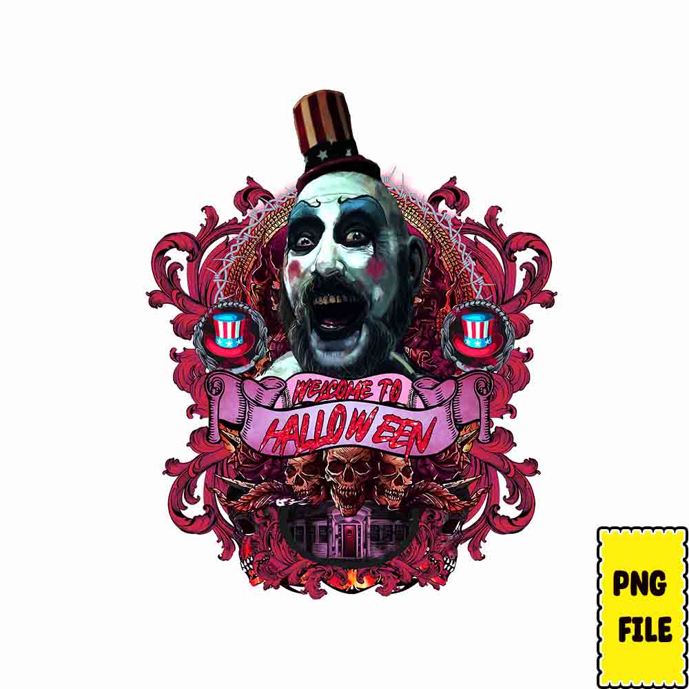 Captain Spaulding Png, Welcome To Halloween Png, Horror Frie | Inspire ...
