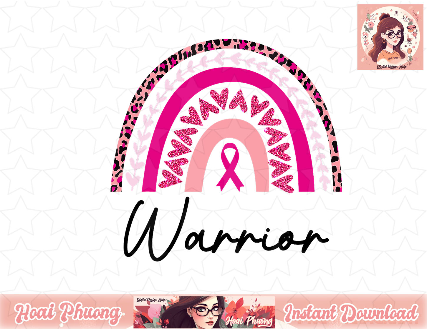 Breast Cancer Warrior Pink Breast Cancer Awareness Rainbow p | Inspire ...