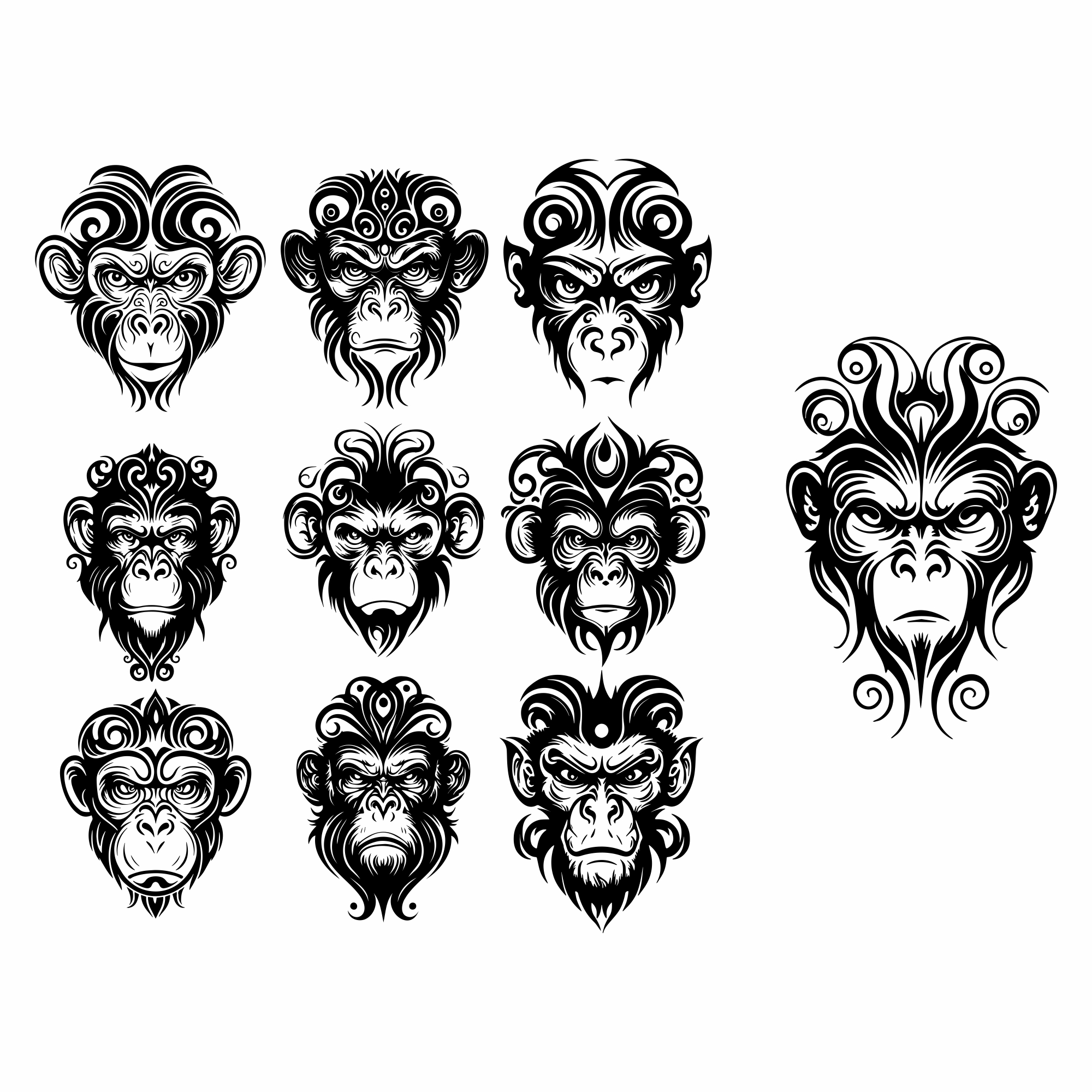 Crazy Monkeys SVG, Cool monkey svg, Monkey SVG, Monkey Svg b - Inspire ...
