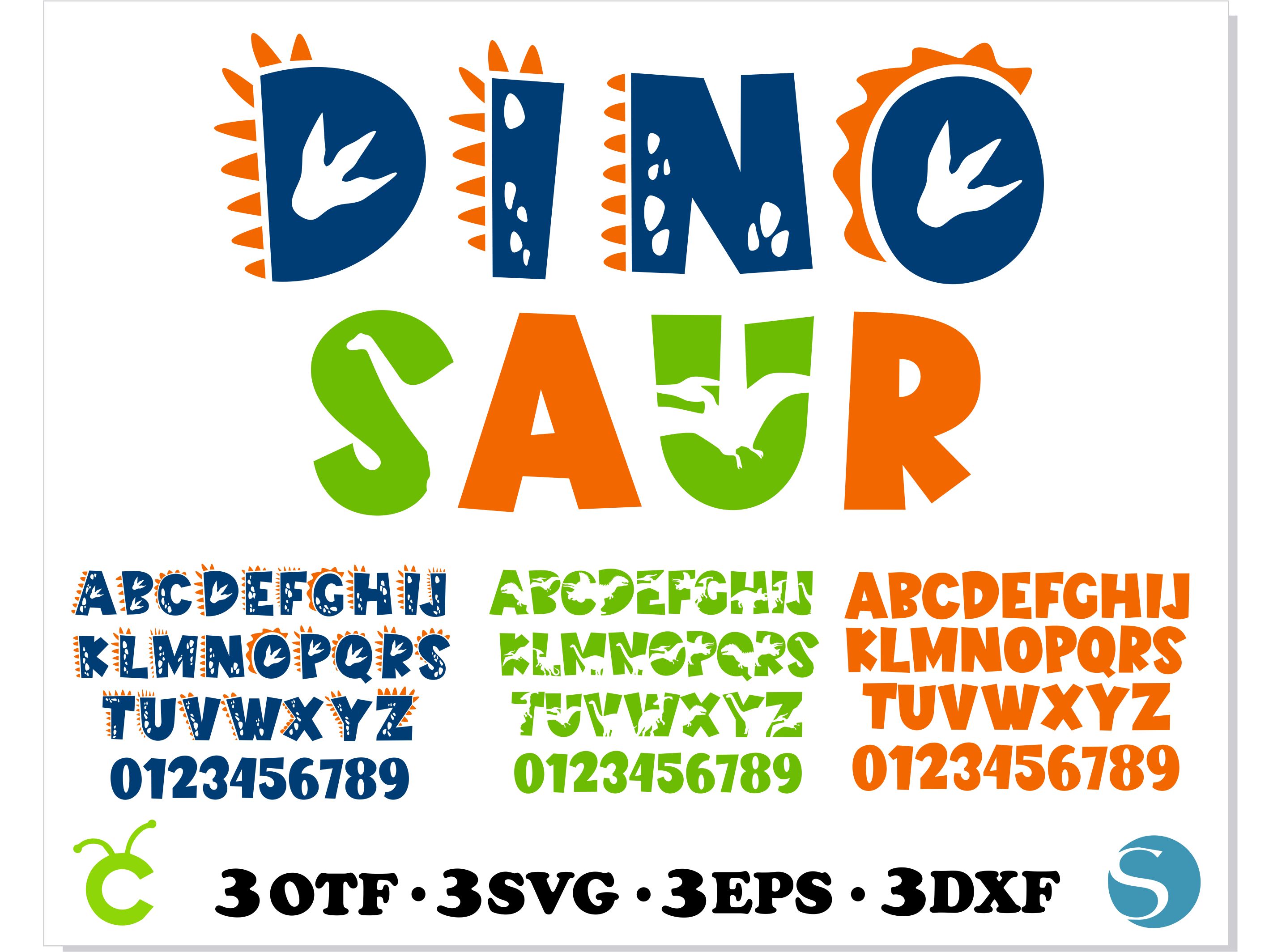 Dinosaur Font Bundle | Dinosaur Font SVG Cricut, Dinosaur Fo | Inspire ...