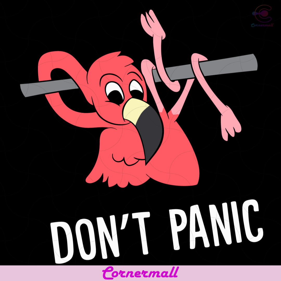 Cute Flamingo Dont Panic Svg, Trending Svg, Flamingo Svg, Cu - Inspire ...
