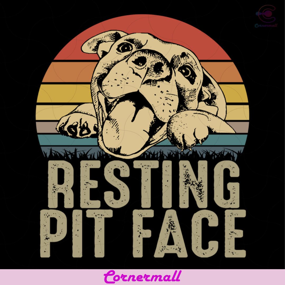 Resting Pit Face Svg, Animal Svg, Pit Face Svg, Pitbull Svg, | Inspire ...
