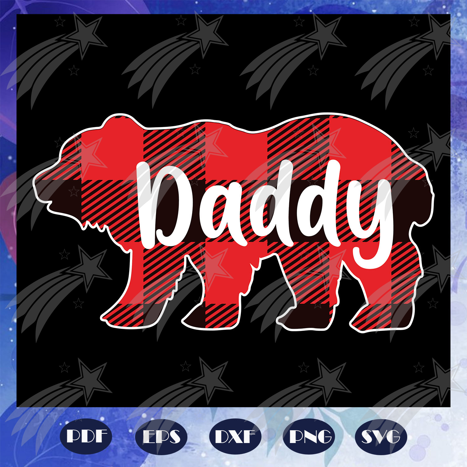 Daddy bear svg, daddy svg, daddy gift, fathers day gift, gif | Inspire ...