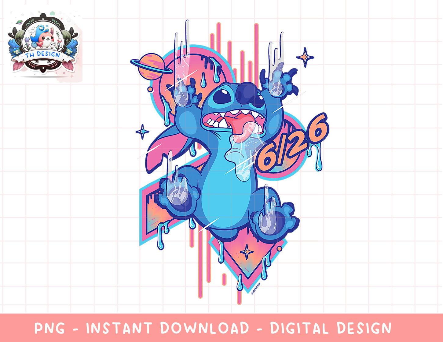 Disney Lilo & Stitch 626 Stitch Day Drool Slide June 26 png, | Inspire ...