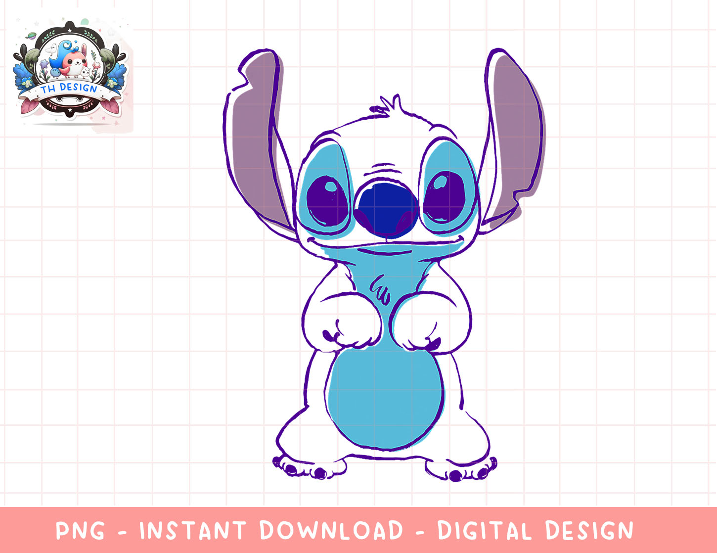 Disney Lilo & Stitch Adorable Line Art Stitch Cute Face png, | Inspire ...