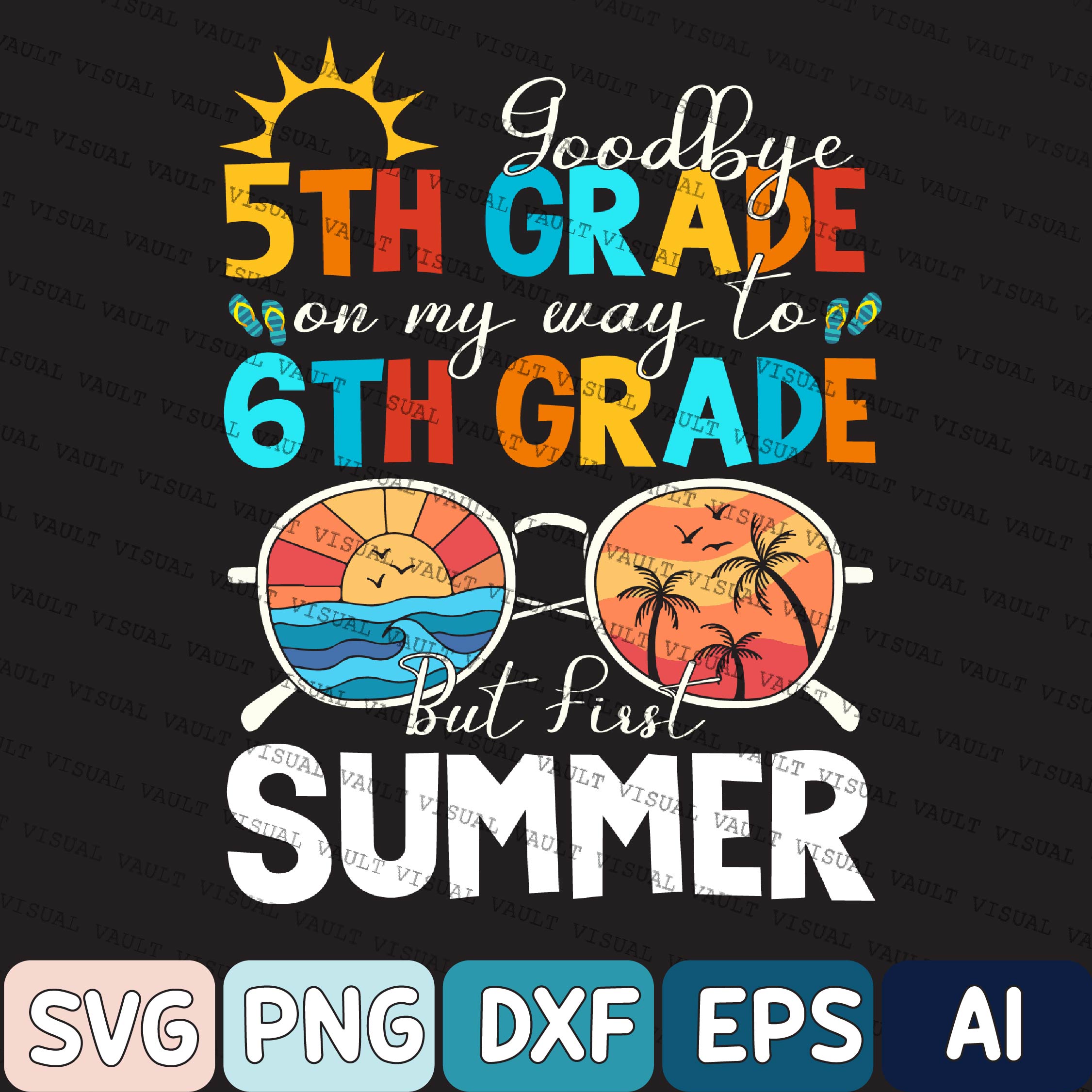 Custom Goodbye 5th Grade Hello 6th Grade Svg, Hello Summer S - Inspire ...