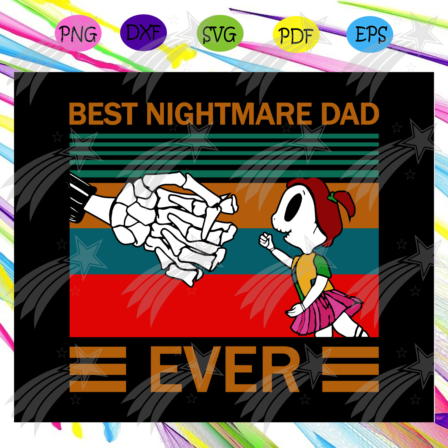 Best nightmare dad ever svg, fathers day gift, gift for papa - Inspire ...