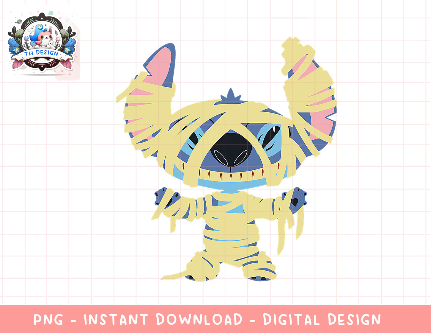 Disney Lilo & Stitch Halloween Mummy Costume png, sublimatio | Inspire ...