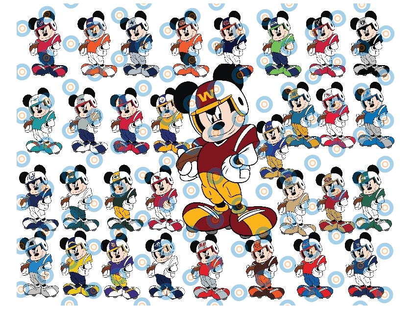 Football Mouse Clipart, SVG PNG Clip Art Files, Sports Print - Inspire ...