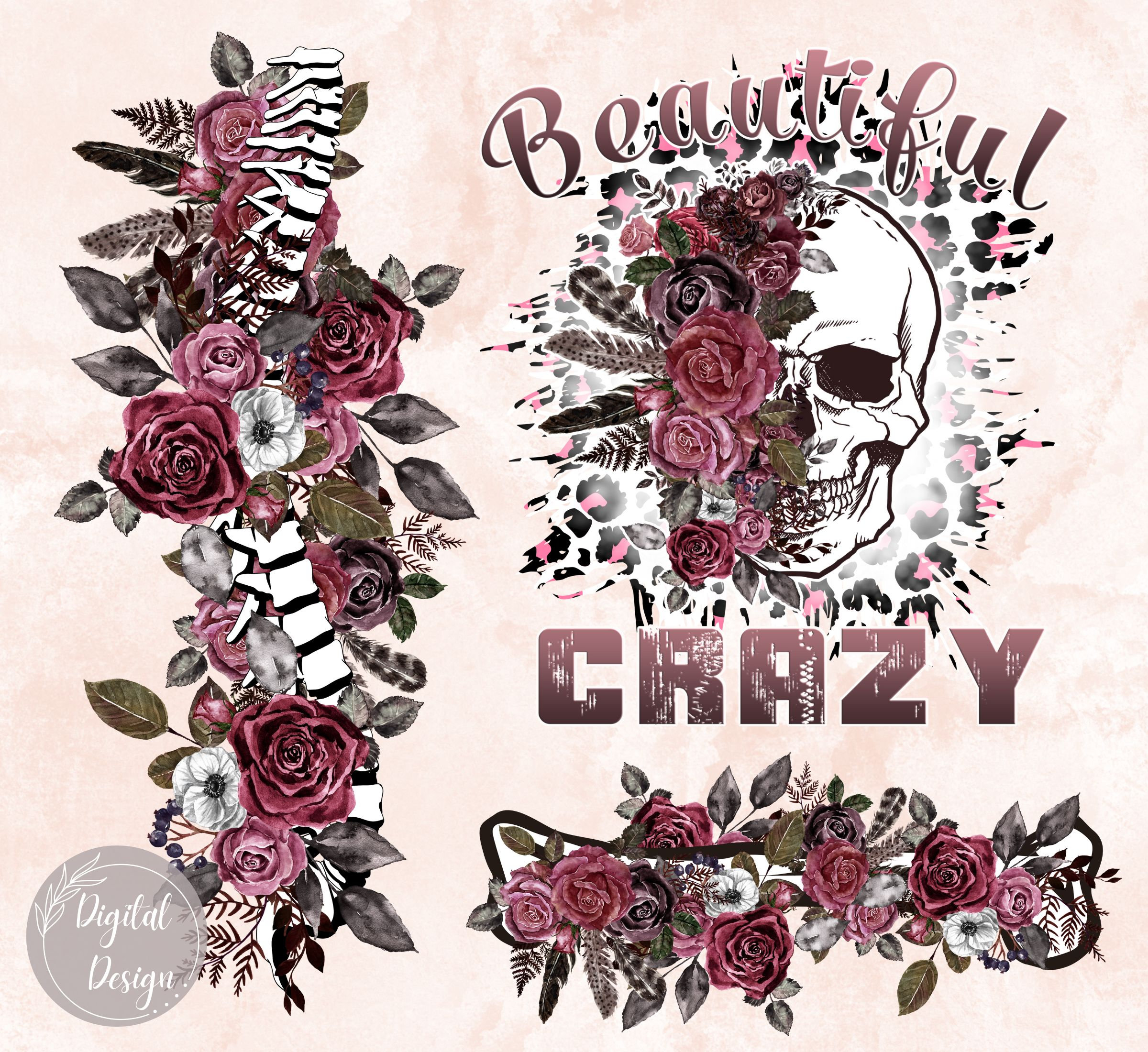 Bundle Beautiful Crazy Skull Png, Set Beautiful Crazy Skull - Inspire ...