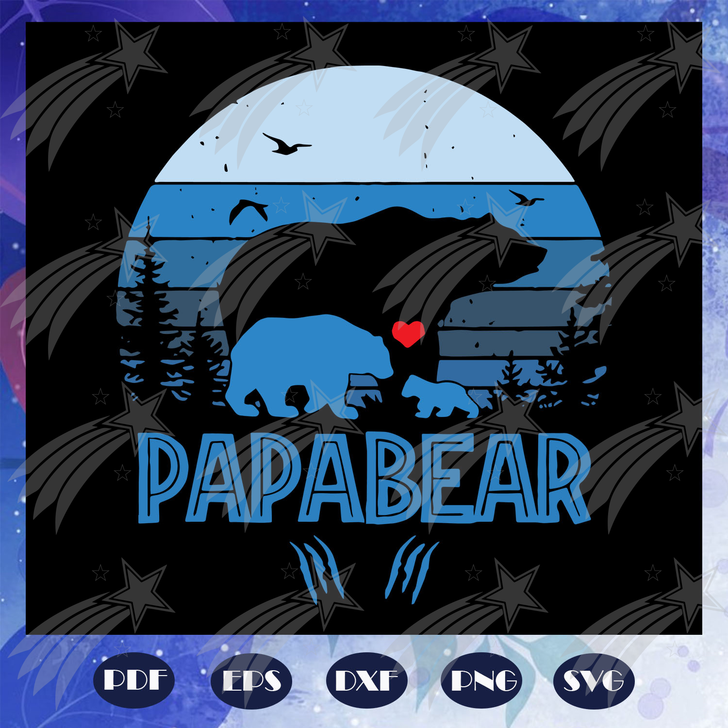 Papabear svg, fathers day svg, fathers day gift, gift for pa | Inspire ...