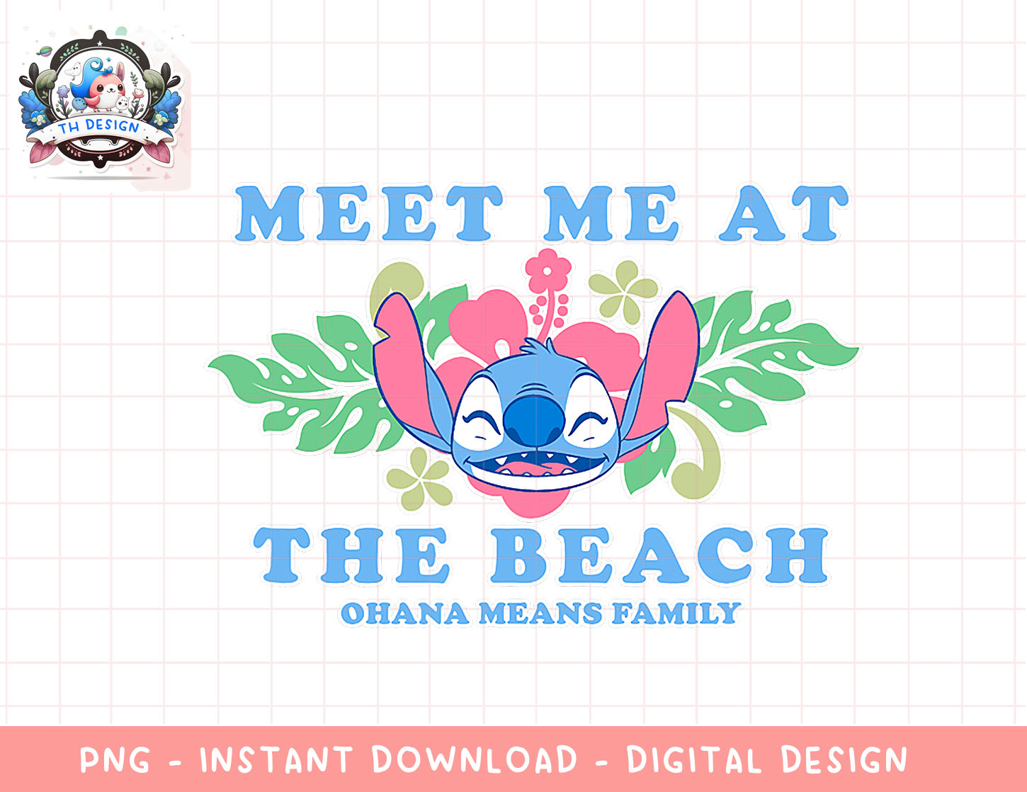Disney Lilo & Stitch Smile Meet Me At The Beach png, sublima | Inspire ...