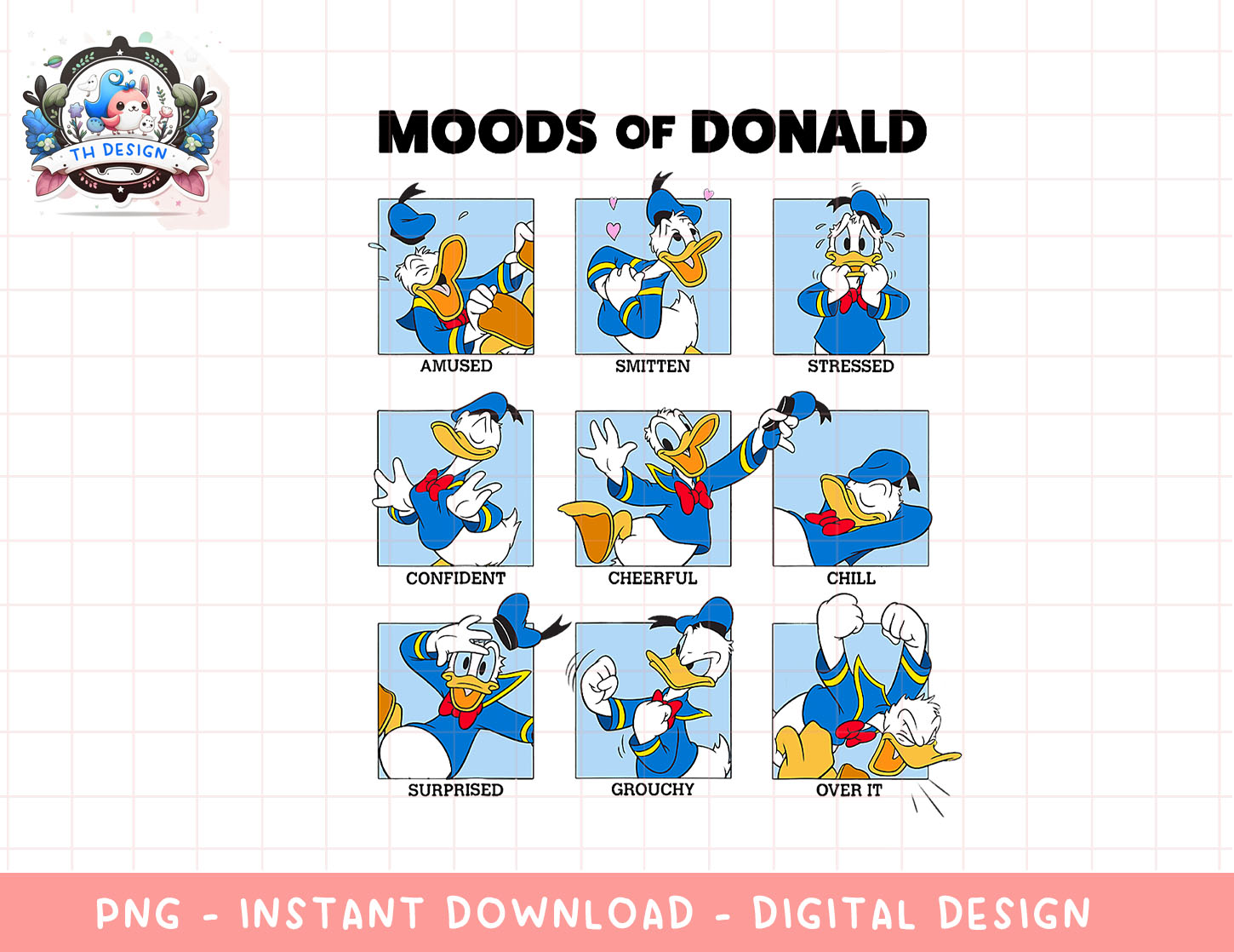 Disney Mickey And Friends Donald Duck Moods Box Up png, subl - Inspire ...