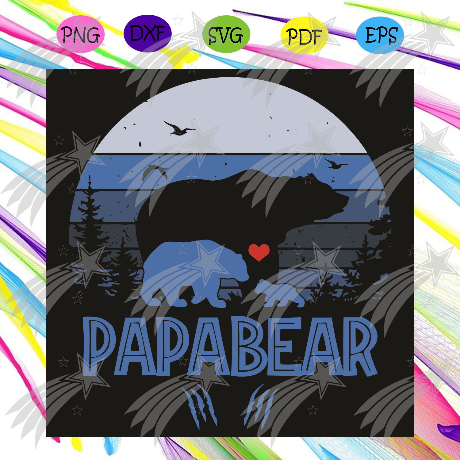 Papa Bear Svg, Family Svg, Papa Svg, Bear Svg, Papa Bear Svg | Inspire ...