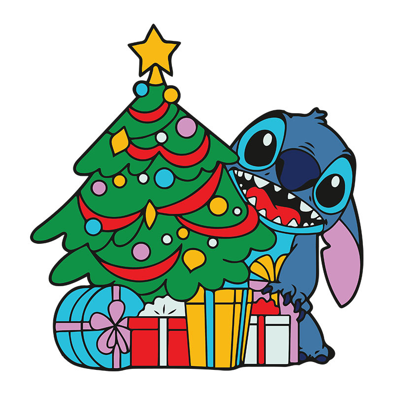 Disney Stitch Christmas Tree Christmas,Christmas Svg , silho | Inspire ...