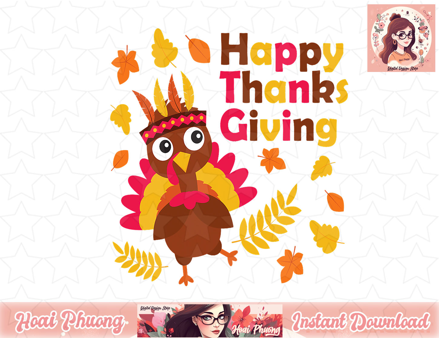 Cute Thanksgiving Happy Native american colorful Turkey png, | Inspire ...