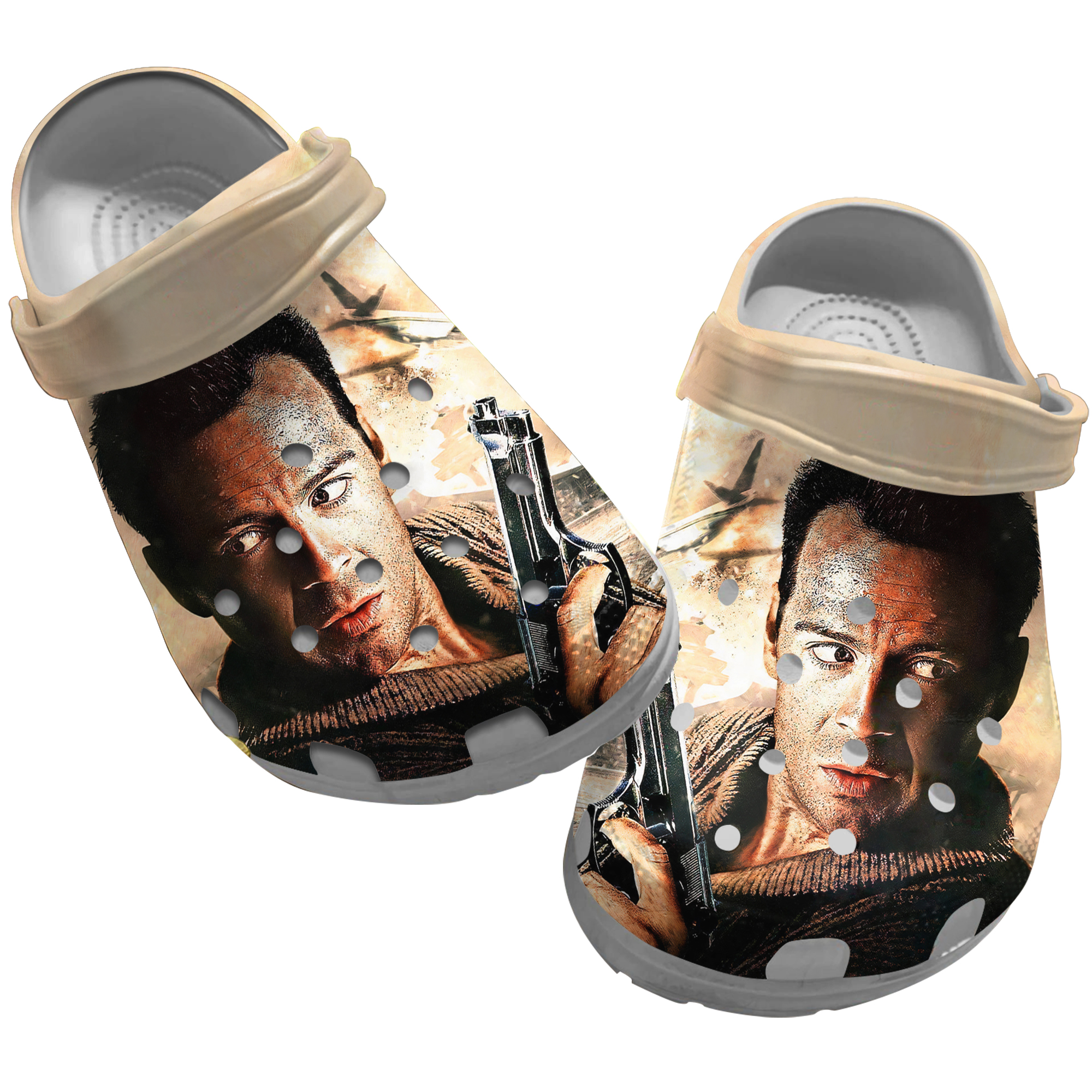 Movie Clog Shoes, Die Hard Crocs, Die Hard Clog Shoes, Movie - Inspire ...