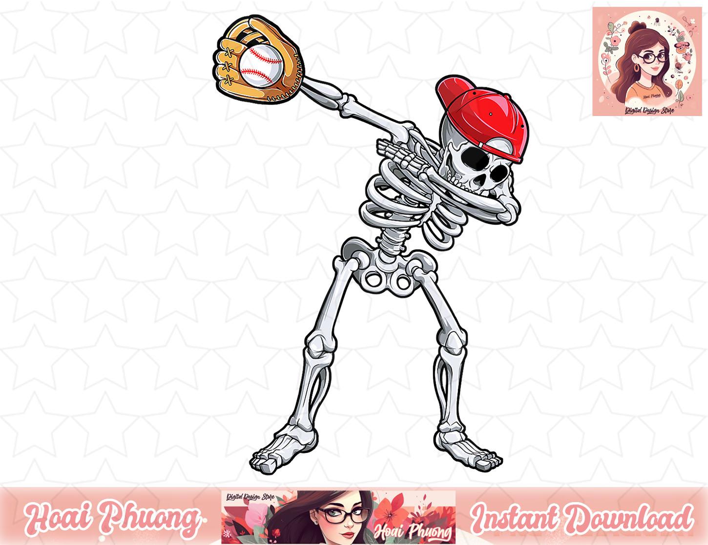 Dabbing Skeleton Baseball Halloween Player Catcher Pitcher p | Inspire ...