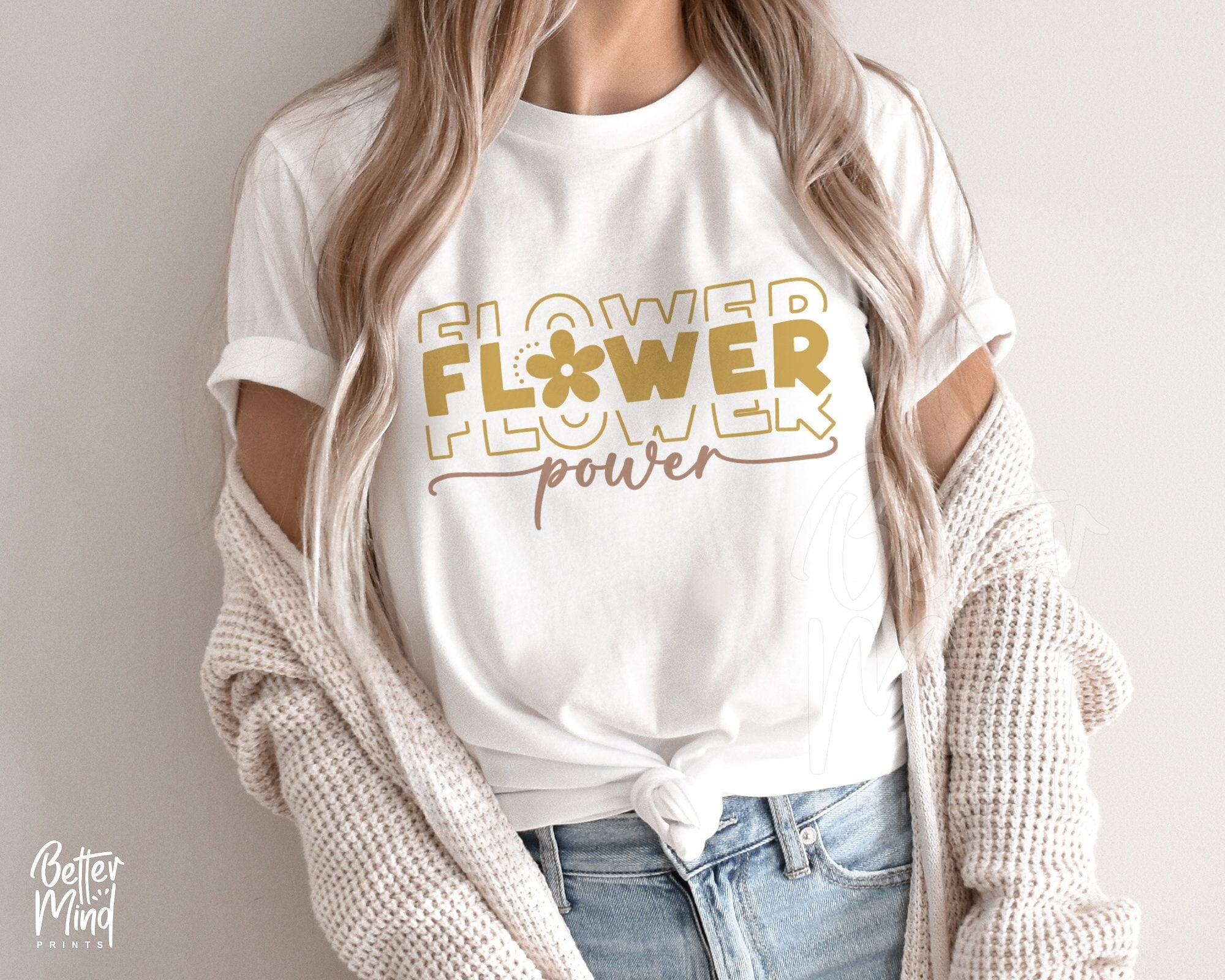 Flower Power SVG PNG, Flower SVG, Flower Child Svg, Inspirat - Inspire ...