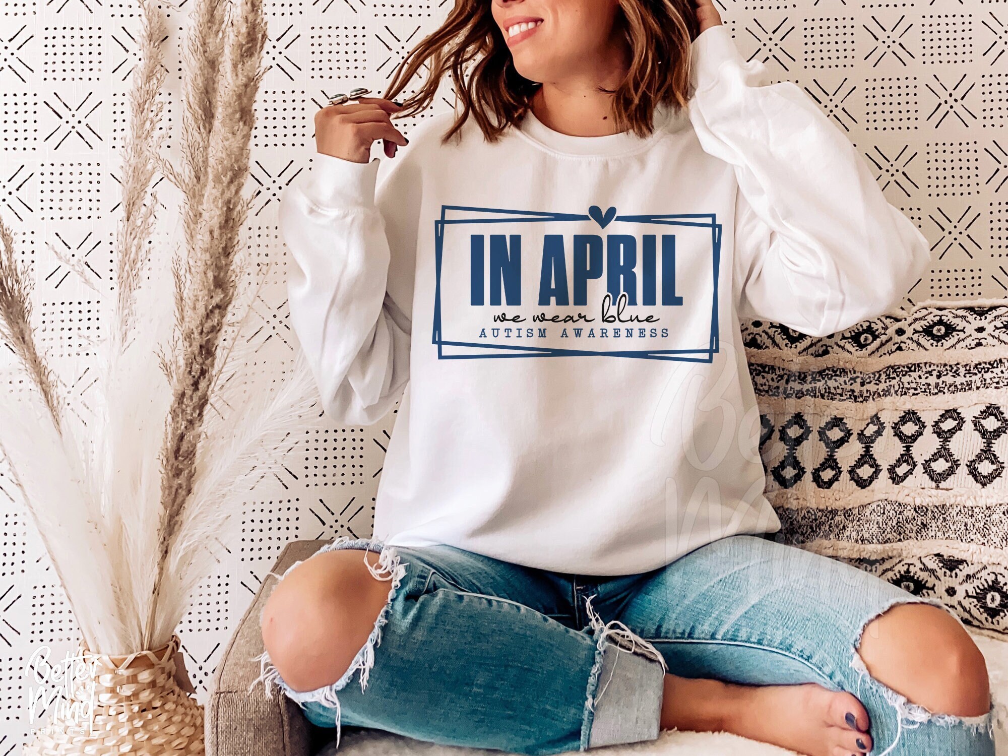 In April We Wear Blue SVG, Autism Awareness SVG, In April SV - Inspire ...