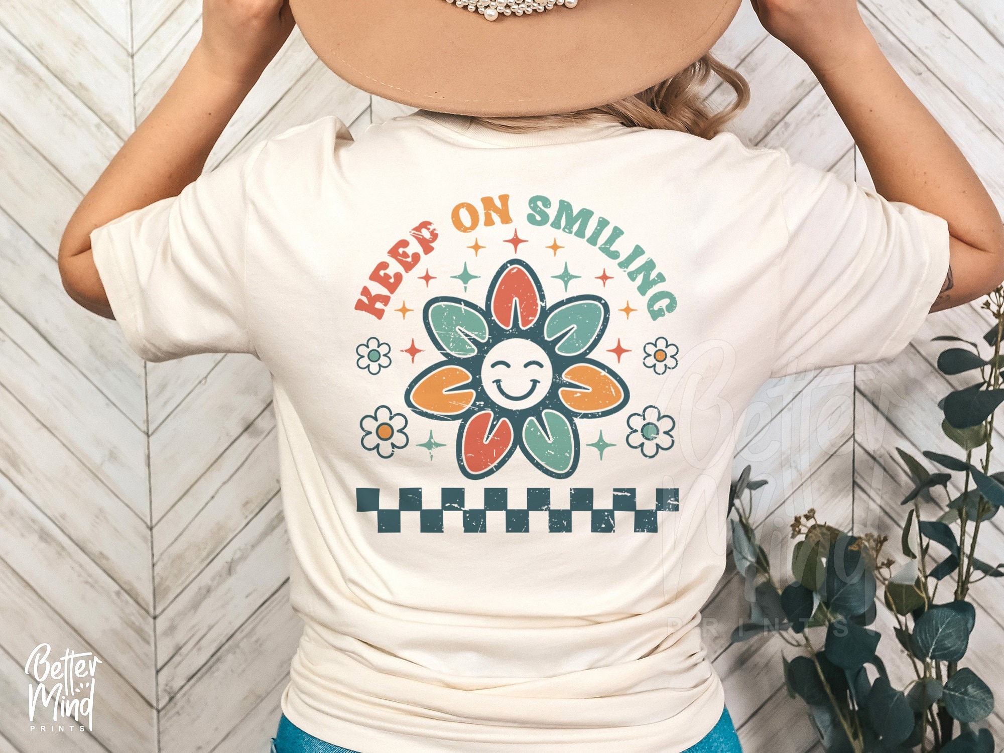 Keep On Smiling SVG PNG, Retro Keep On Smiling Png, Smiling - Inspire ...