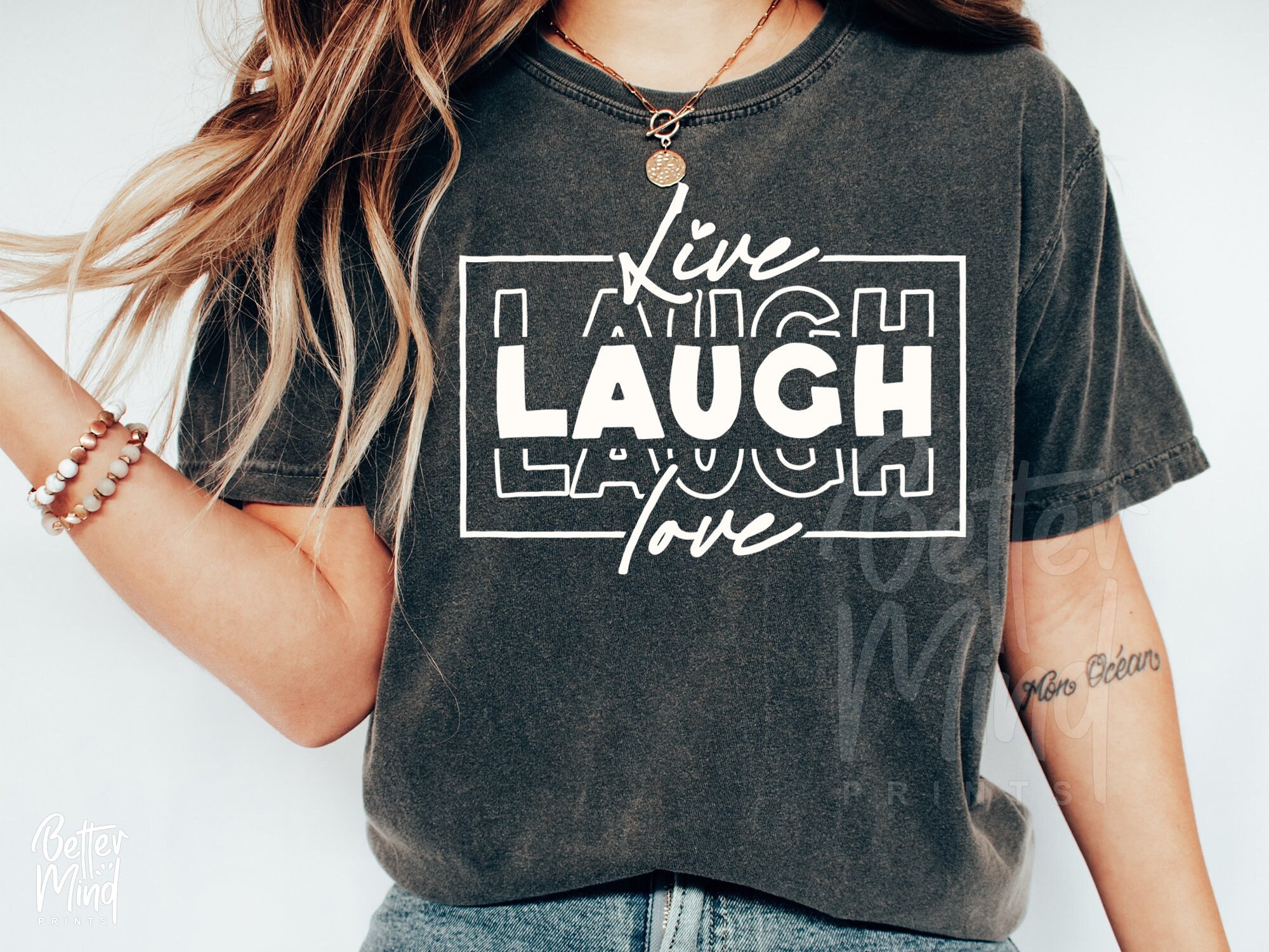 Live Love Laugh SVG PNG, Positive Svg, You Matter Svg, Menta - Inspire ...