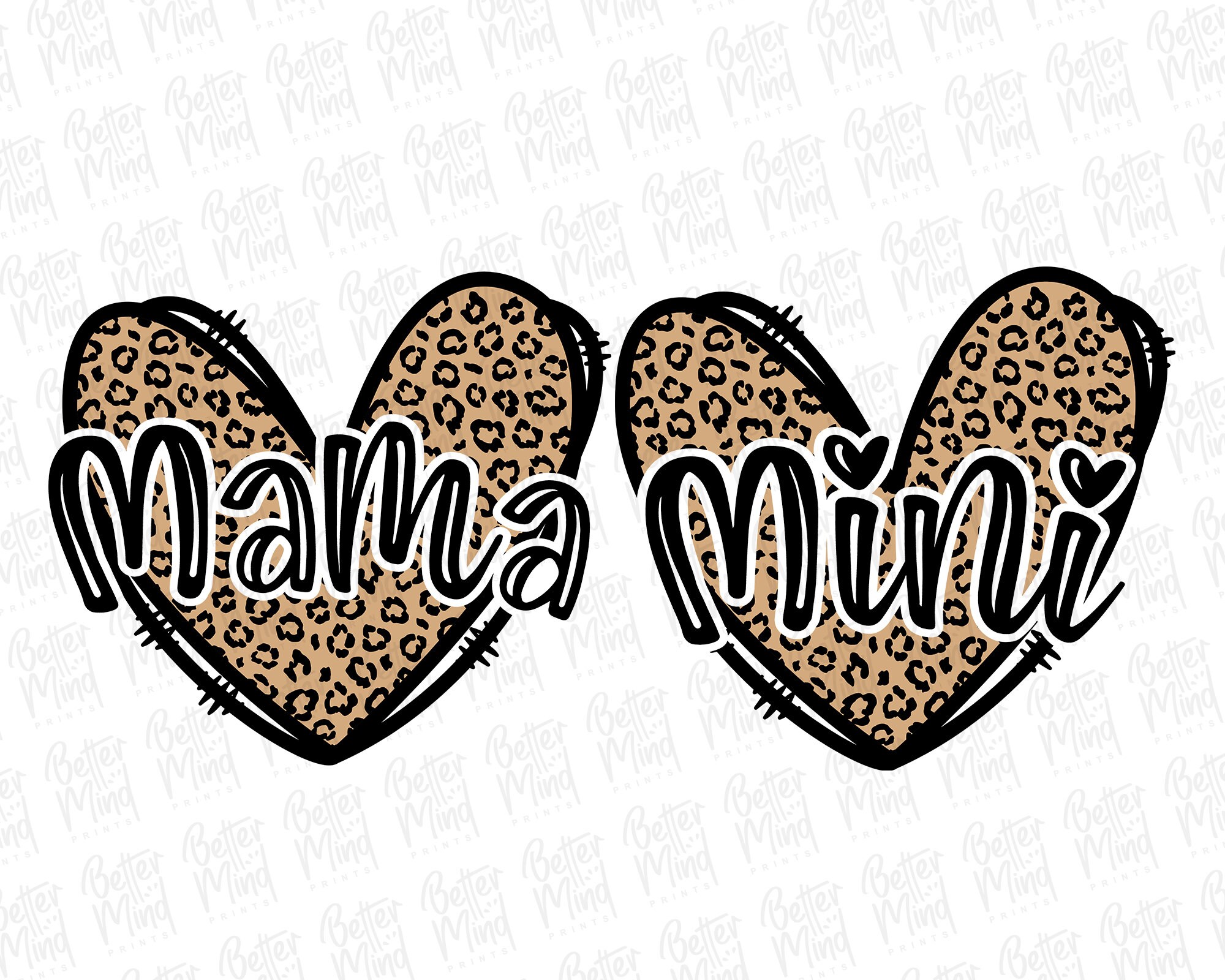 Mama Mini PNG, Mama Mini Sublimation Designs, leopard Mama M - Inspire ...