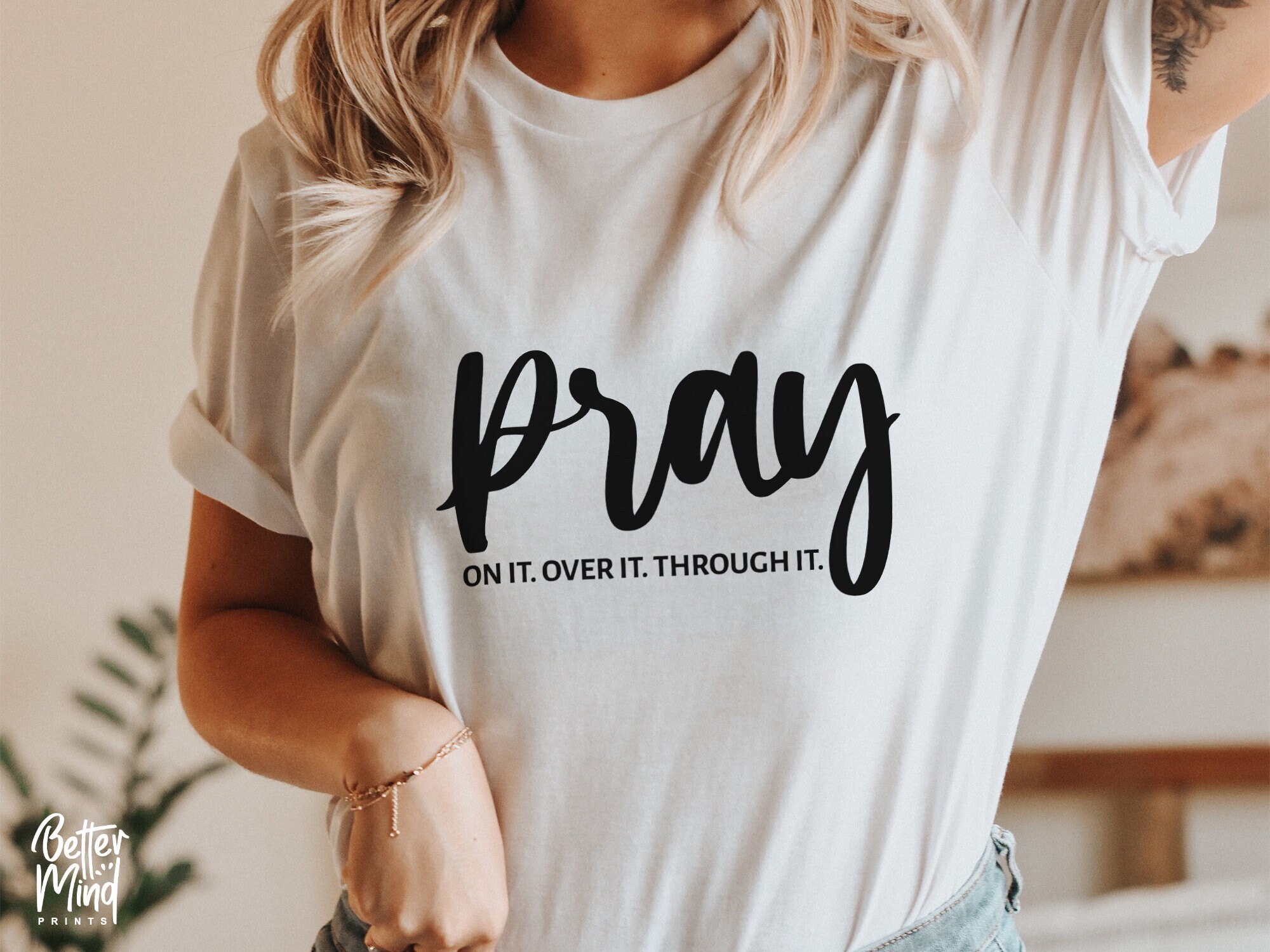 Pray On It SVG PNG, Cross Svg, Coffee Mug Svg, Leopard Print | Inspire ...