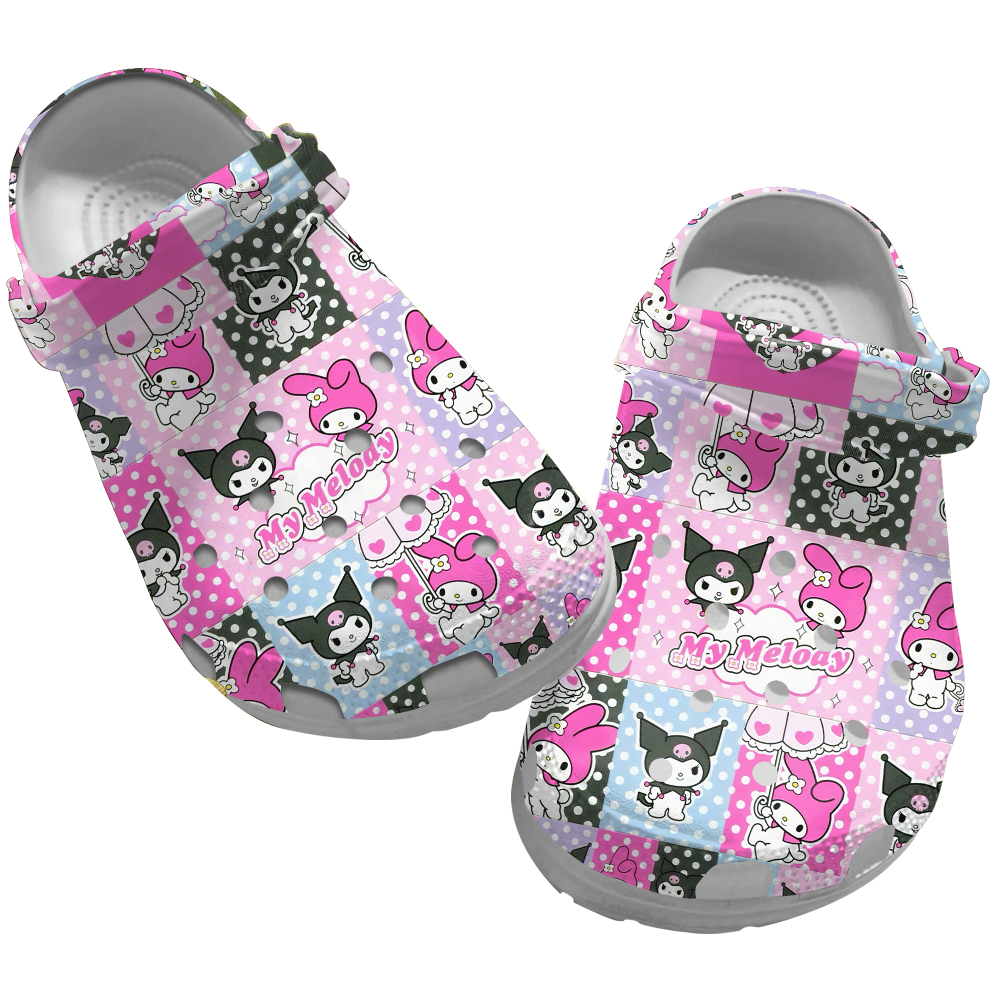 Hello Kitty Clog Shoes Unisex, Kitty White Crocs, Anime Croc | Inspire ...
