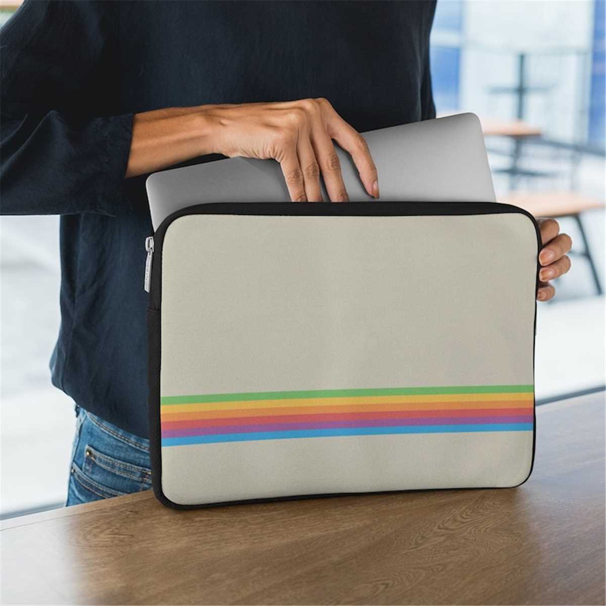 Retro Rainbow Laptop Sleeve -laptop case macbook air,MacBook | Inspire ...