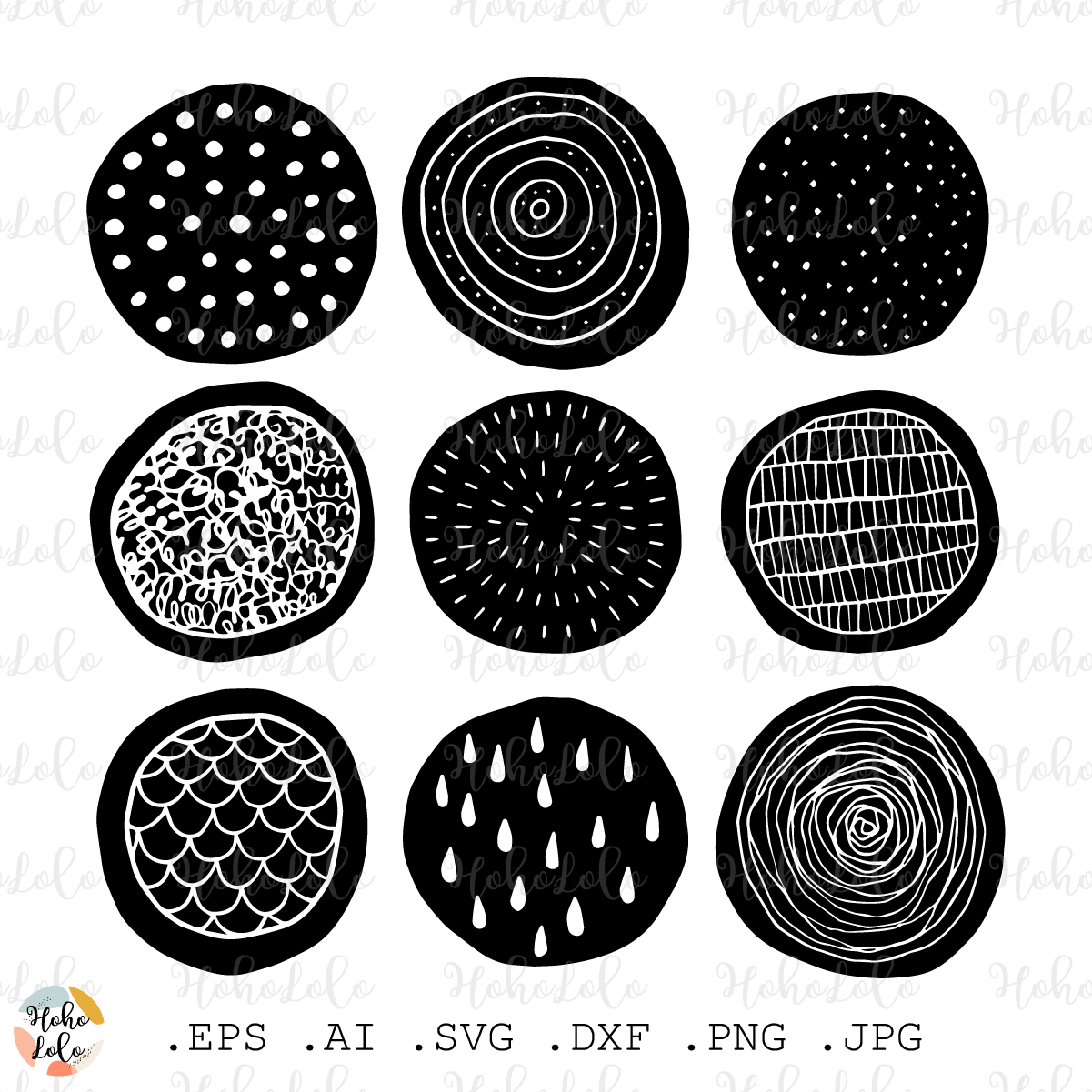 Boho Circles Svg, Boho Set Svg, Boho Silhouette, Boho Cricut | Inspire ...